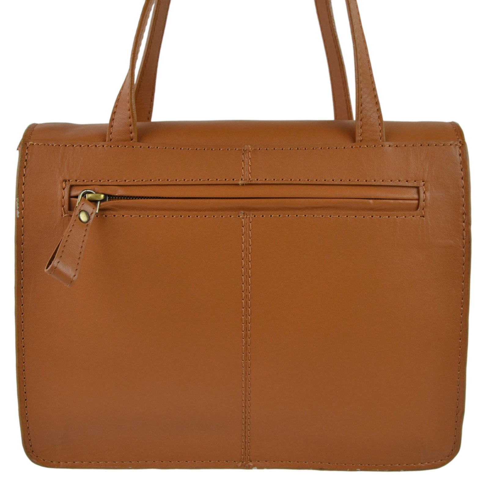 Ladies Leather Twin Handle Structured Shoulder Handbag by Bolla Bags ...