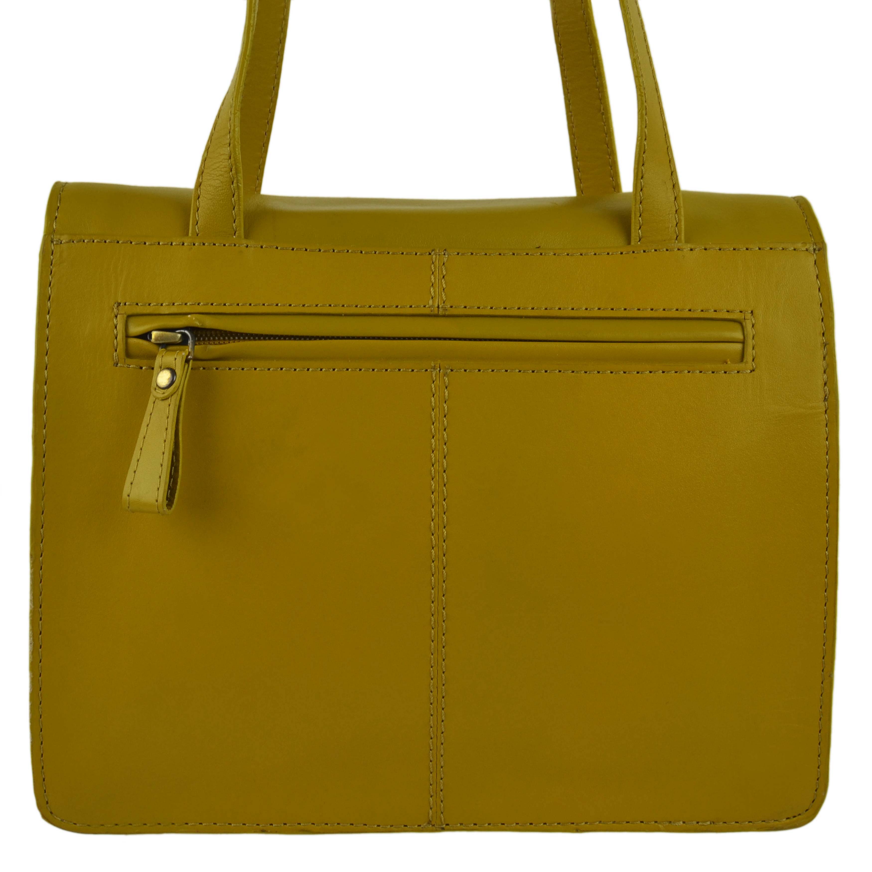 Ladies Leather Twin Handle Structured Shoulder Handbag by Bolla Bags ...