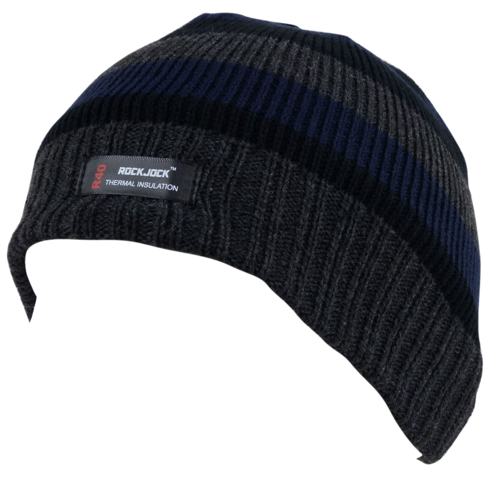 Men's Rock Jock R40 Thermal Insulation Lined Beanie Hat 4 Colours | eBay UK
