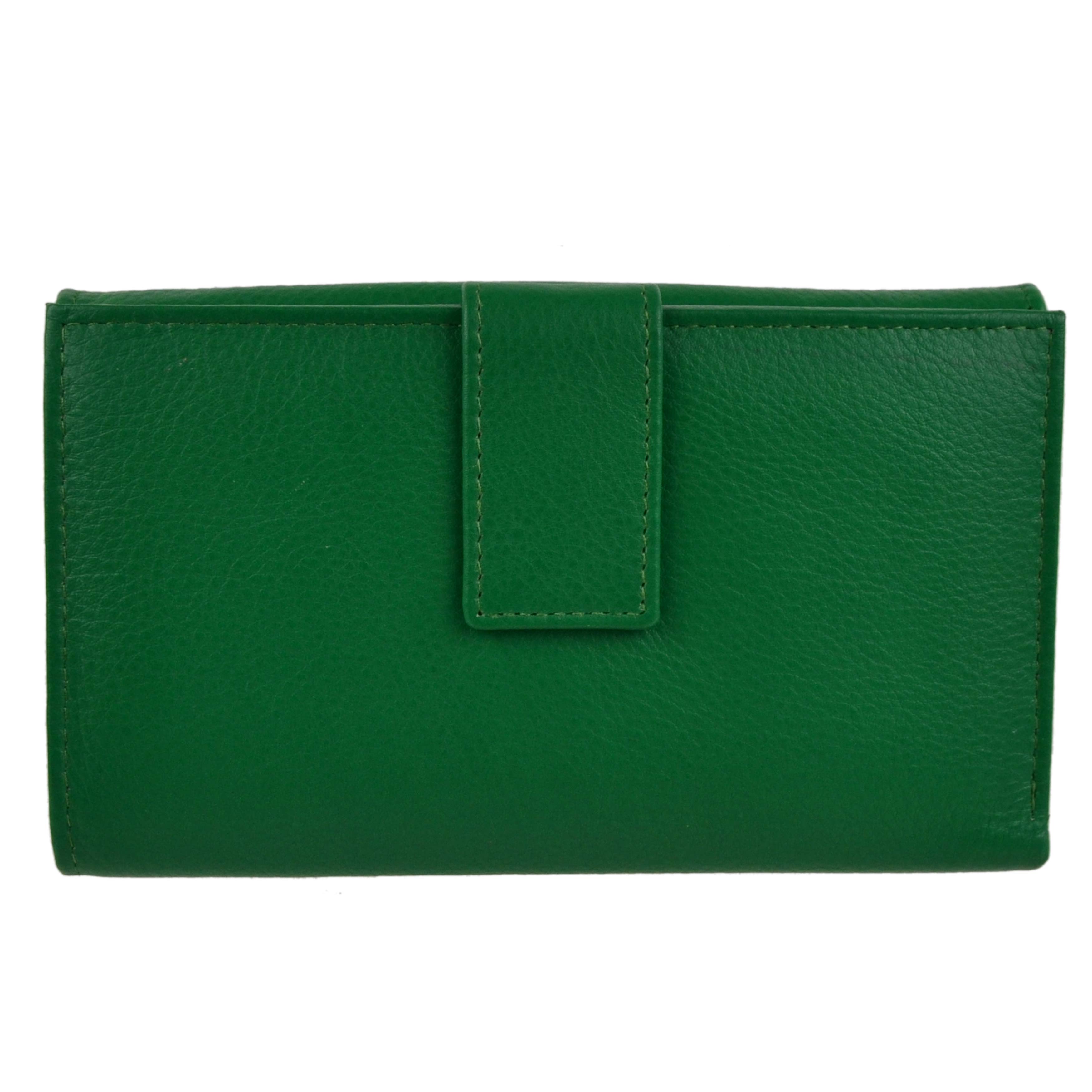 Ladies Classic LEATHER Medium Purse/Wallet by Hansson Nordic Blue Gift ...