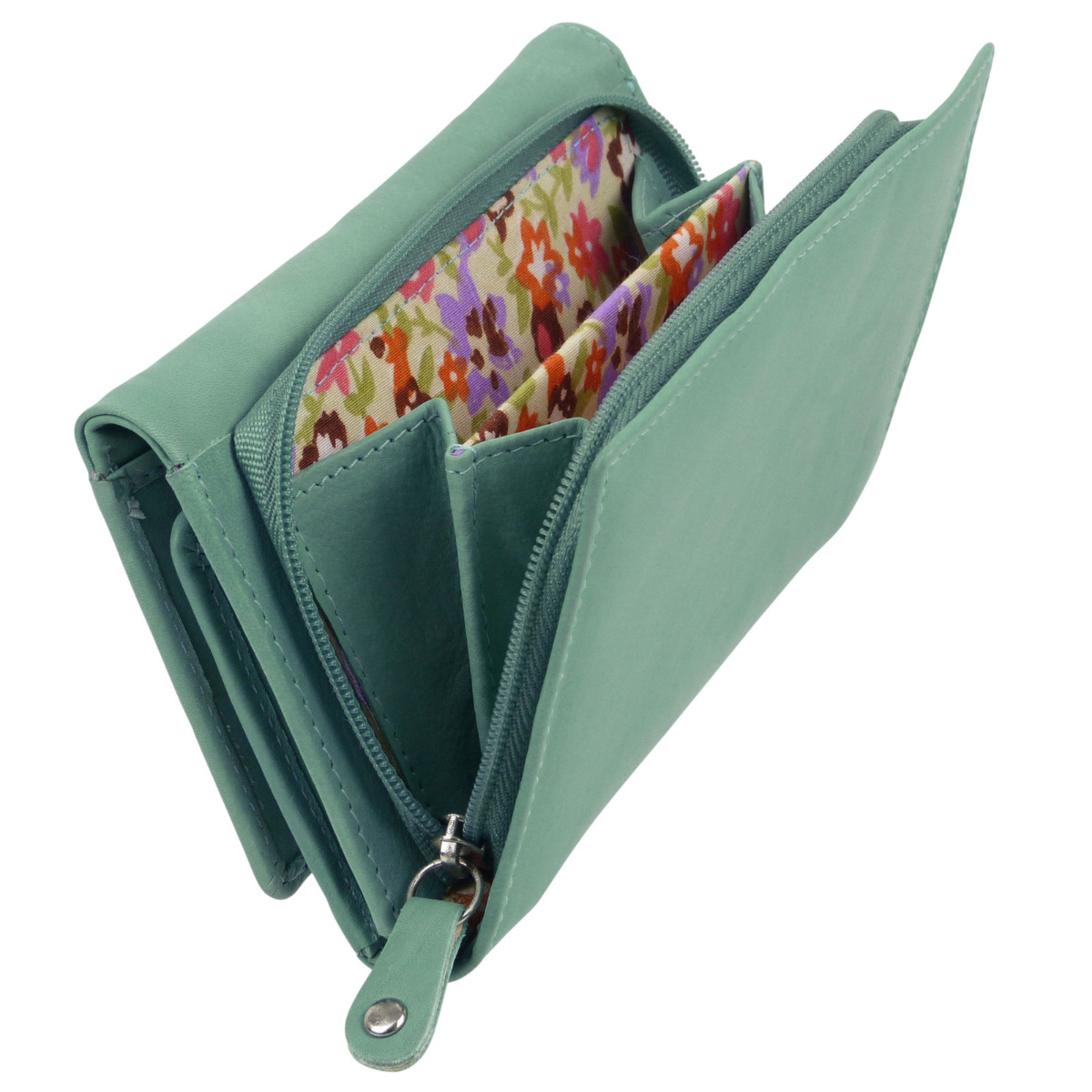 Dominique Ladies Soft Leather Purse/Wallet Flap Over | eBay