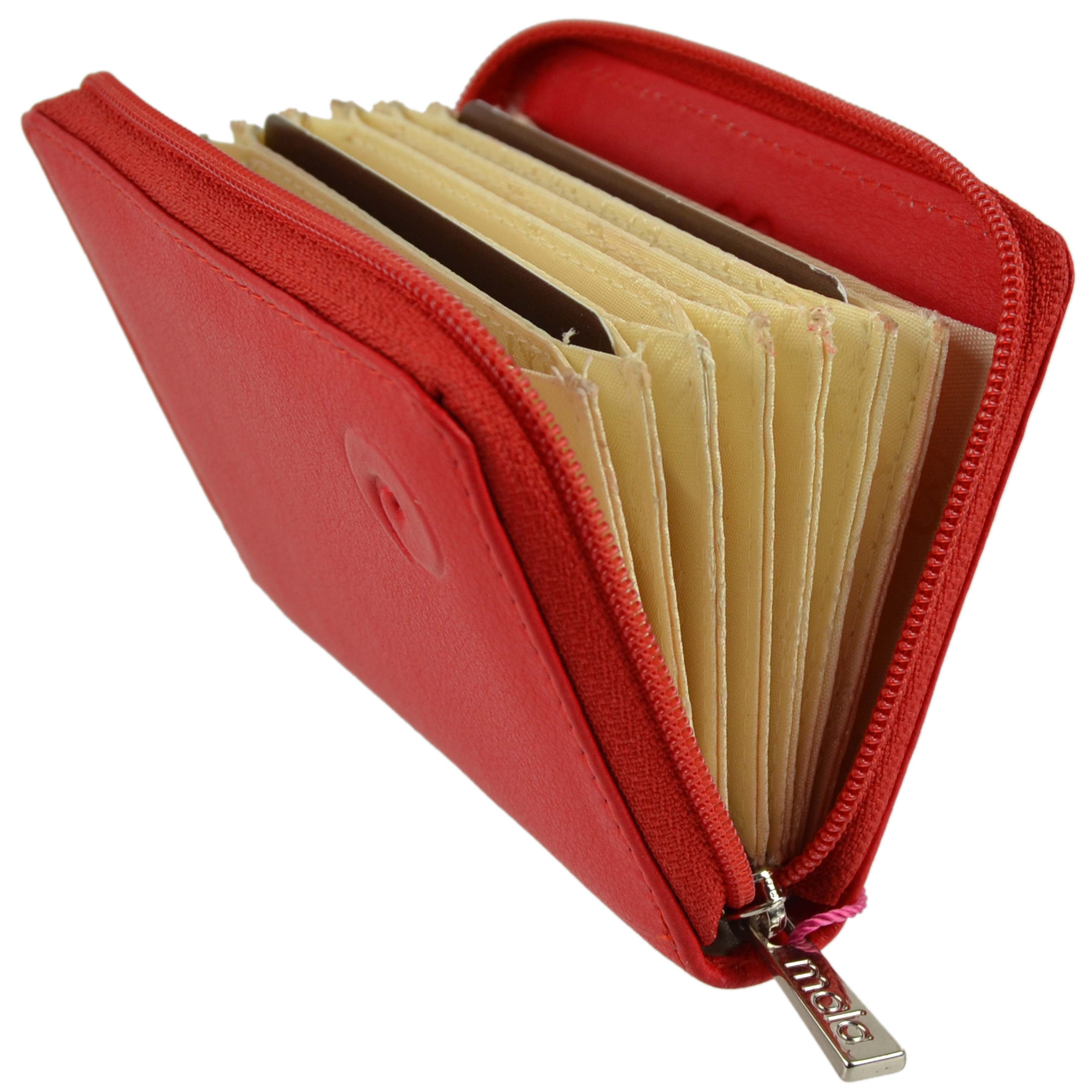 Soft Leather RFID Protection Concertina Credit Card Purse by Mala ...