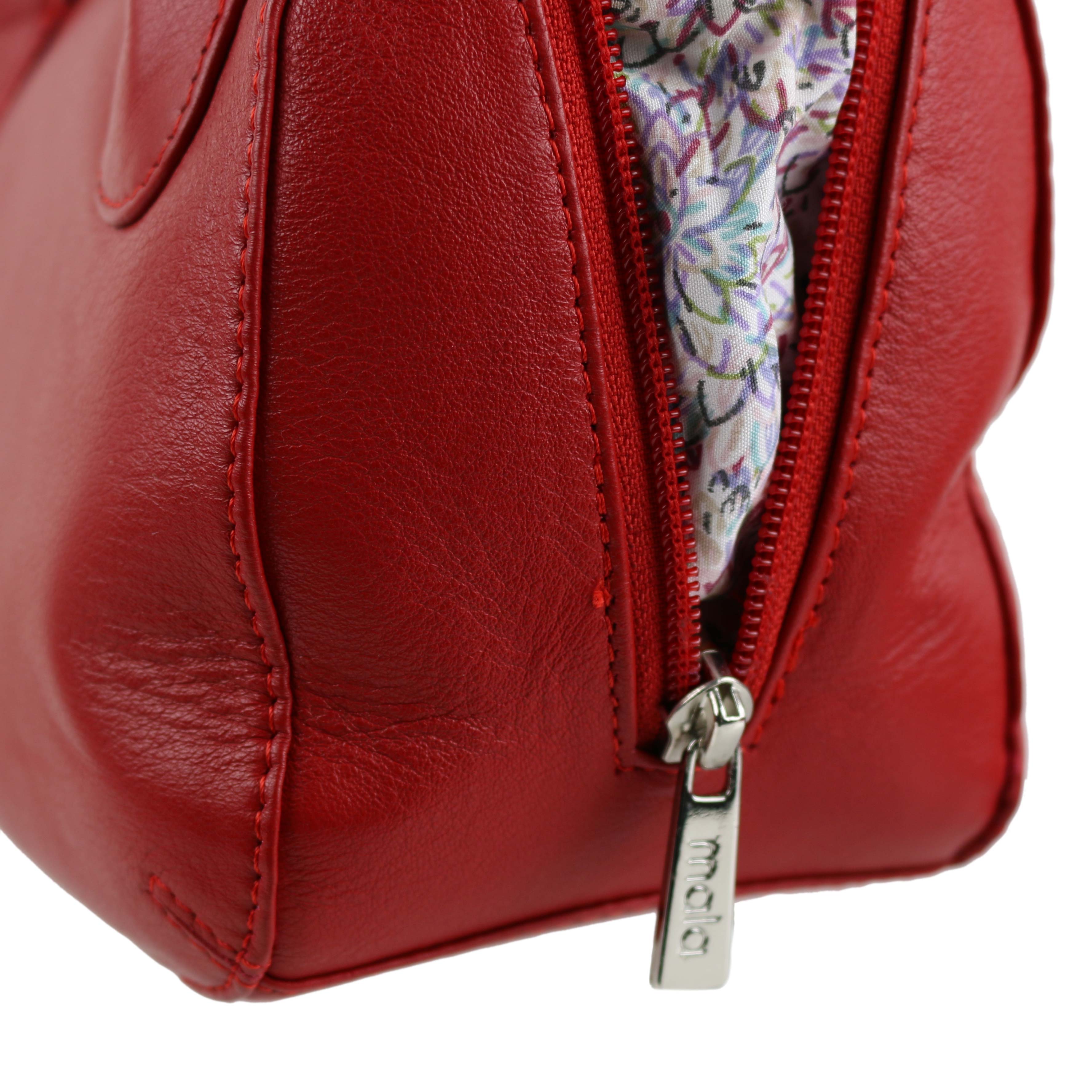 Ladies Leather Twin Handle Mini Grab Bag by Mala; Anishka Collection Handbag | eBay