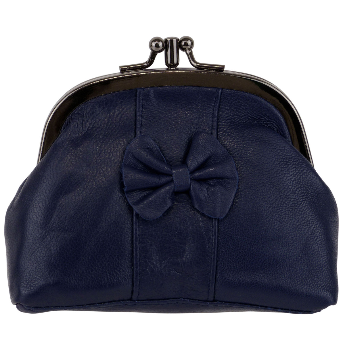 Oakridge Leather Ladies Compact Double Clasp Coin Purse | eBay