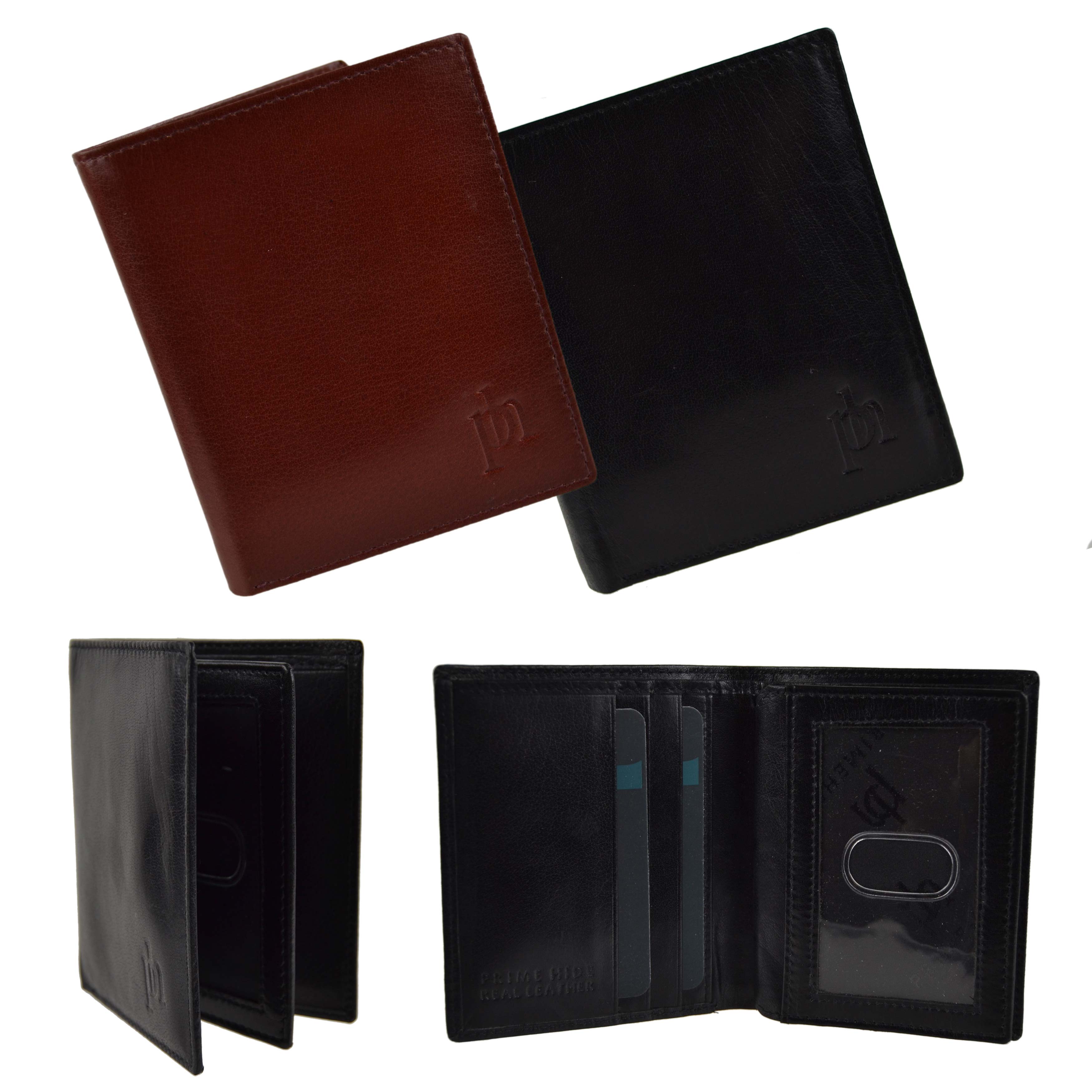 Mens/Gents Compact Leather Shirt Wallet by Prime Hide Stylish Gift ...