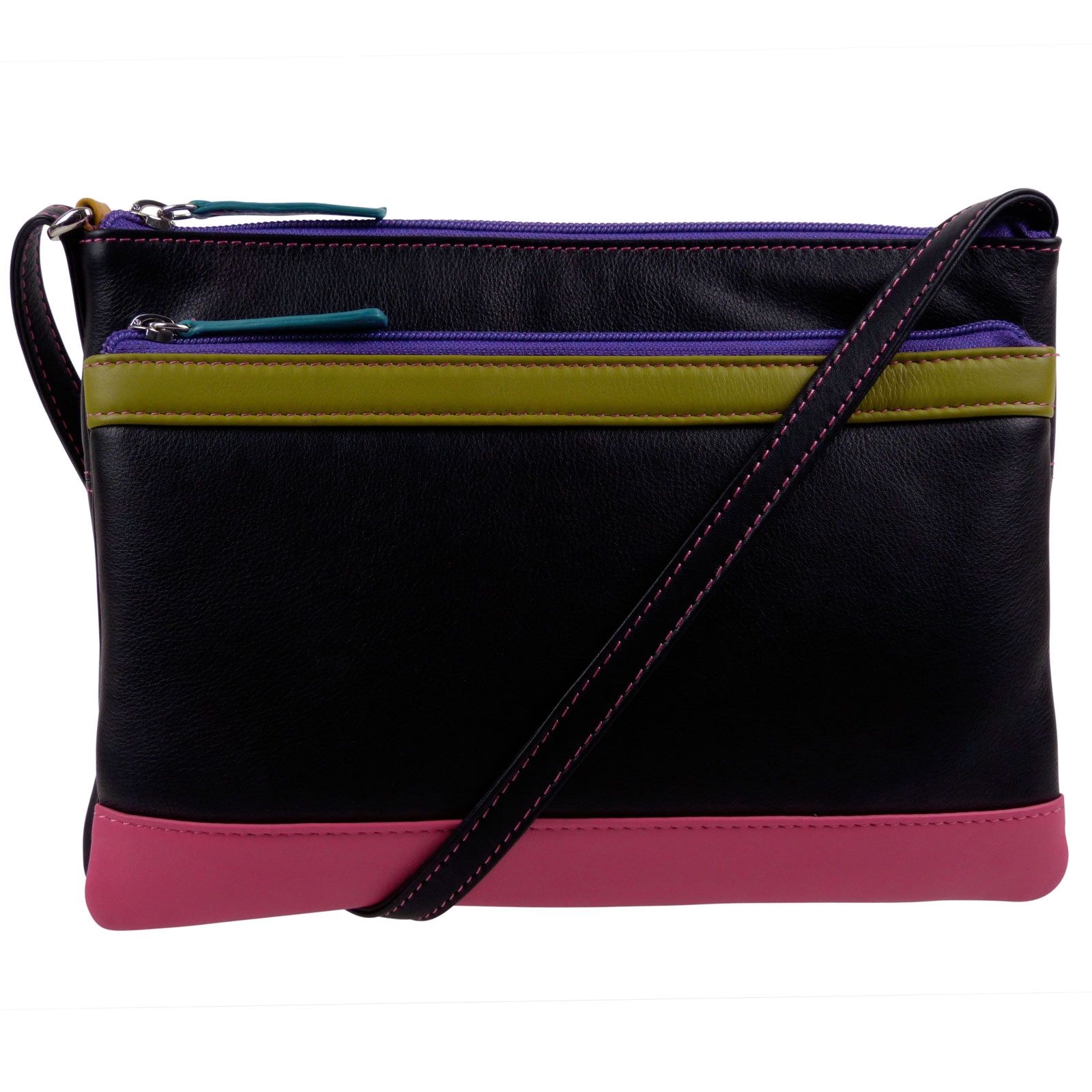 ili Leather Ladies Cross Body Shoulder Bag by Ili New York Colourful ...