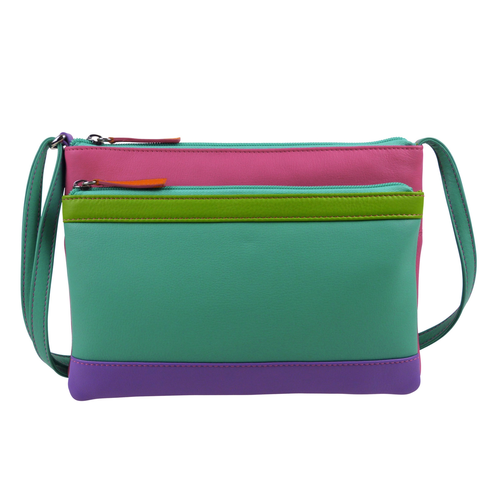 ili Leather Ladies Cross Body Shoulder Bag by Ili New York Colourful ...