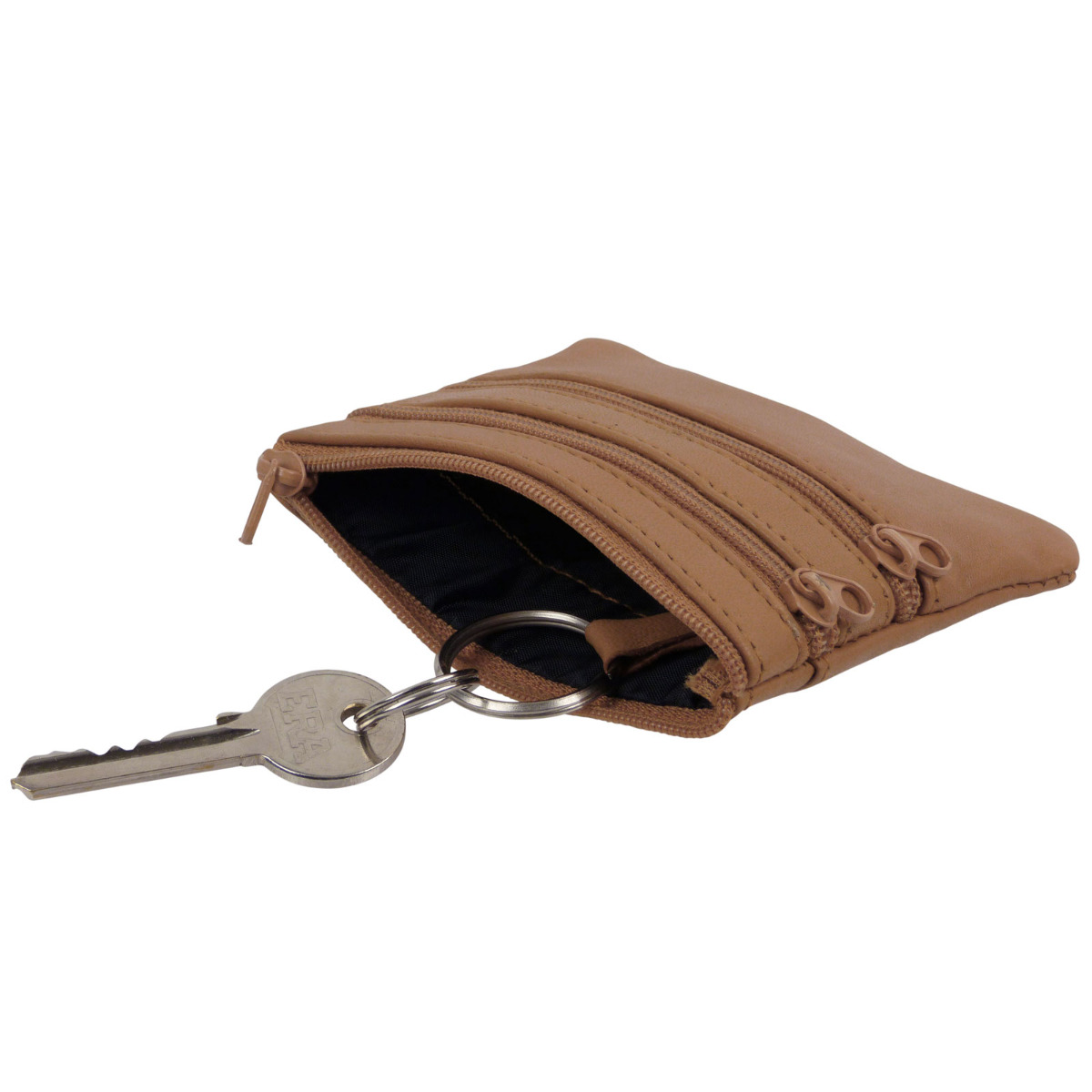 Oakridge Leather Unisex Coin Purse with Key Ring | eBay