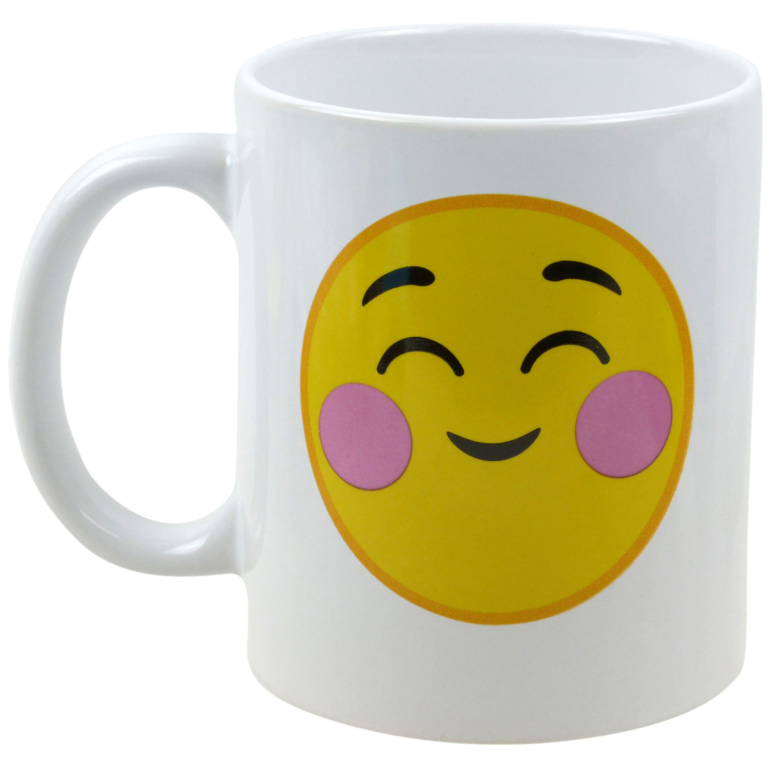 Emoji Mug 6 Designs Emoticon Smiley Angry Blush Heart Tea Coffee | eBay