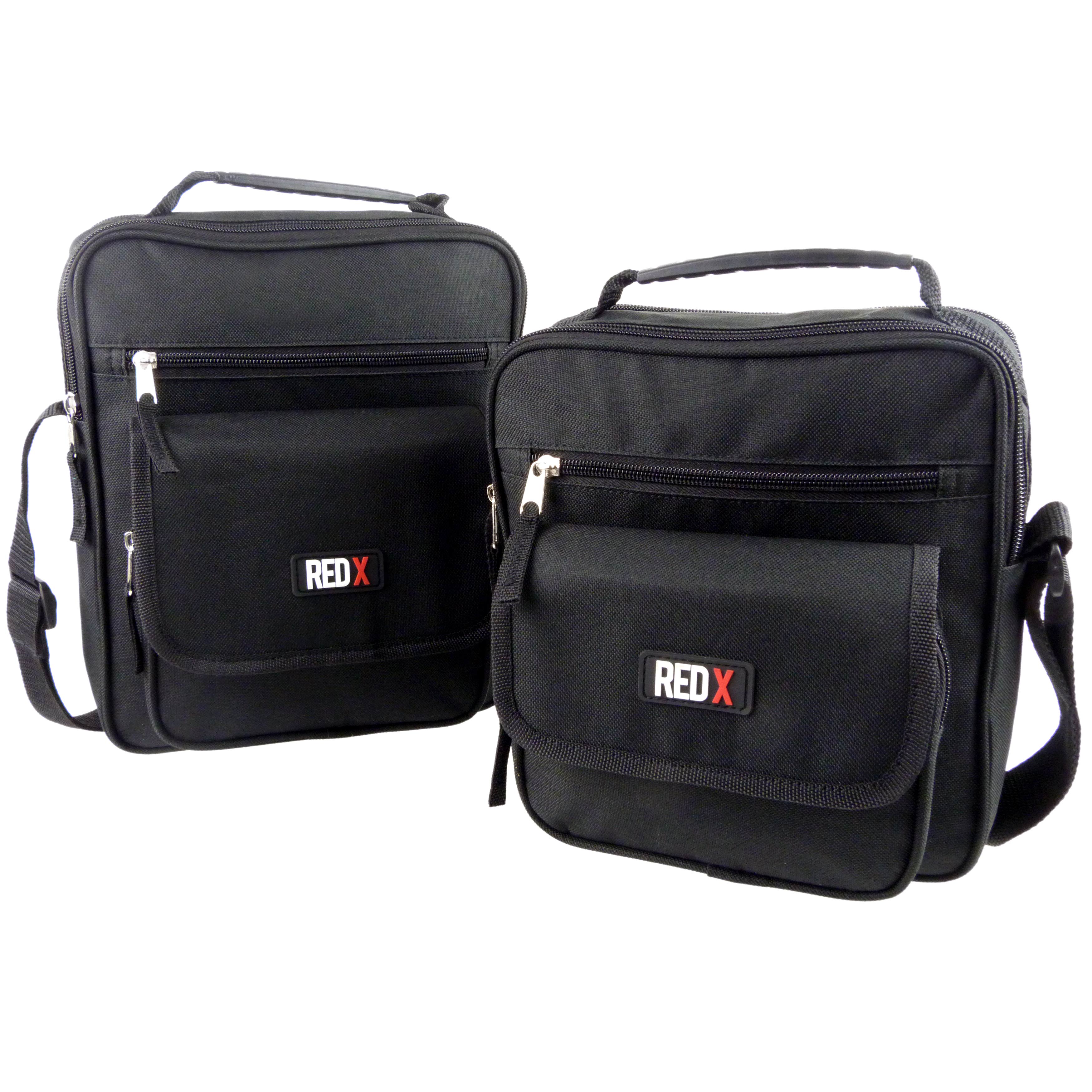 Black Mens Ladies Canvas Cross Body Messenger Bag by RED X Utility ...
