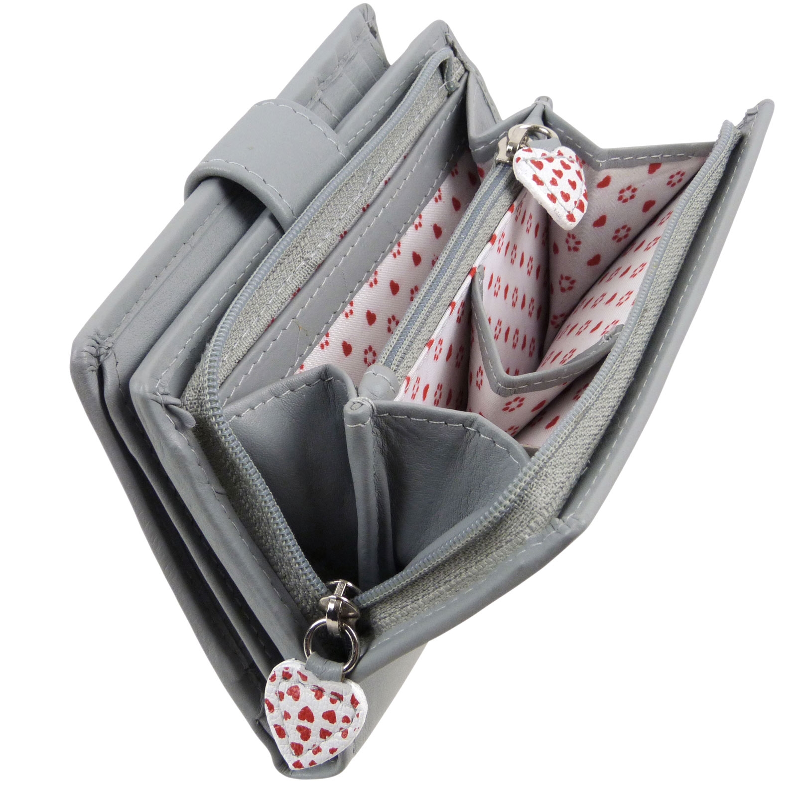 Ladies Leather Medium Tab Purse Wallet by Mala; Lucy Collection Handy ...