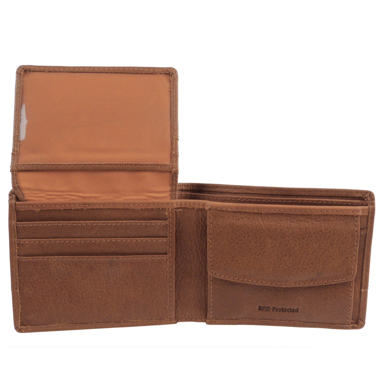 Rowallan of Scotland Leather Mens Flip Up Coin Pocket Wallet Gift Boxed ...