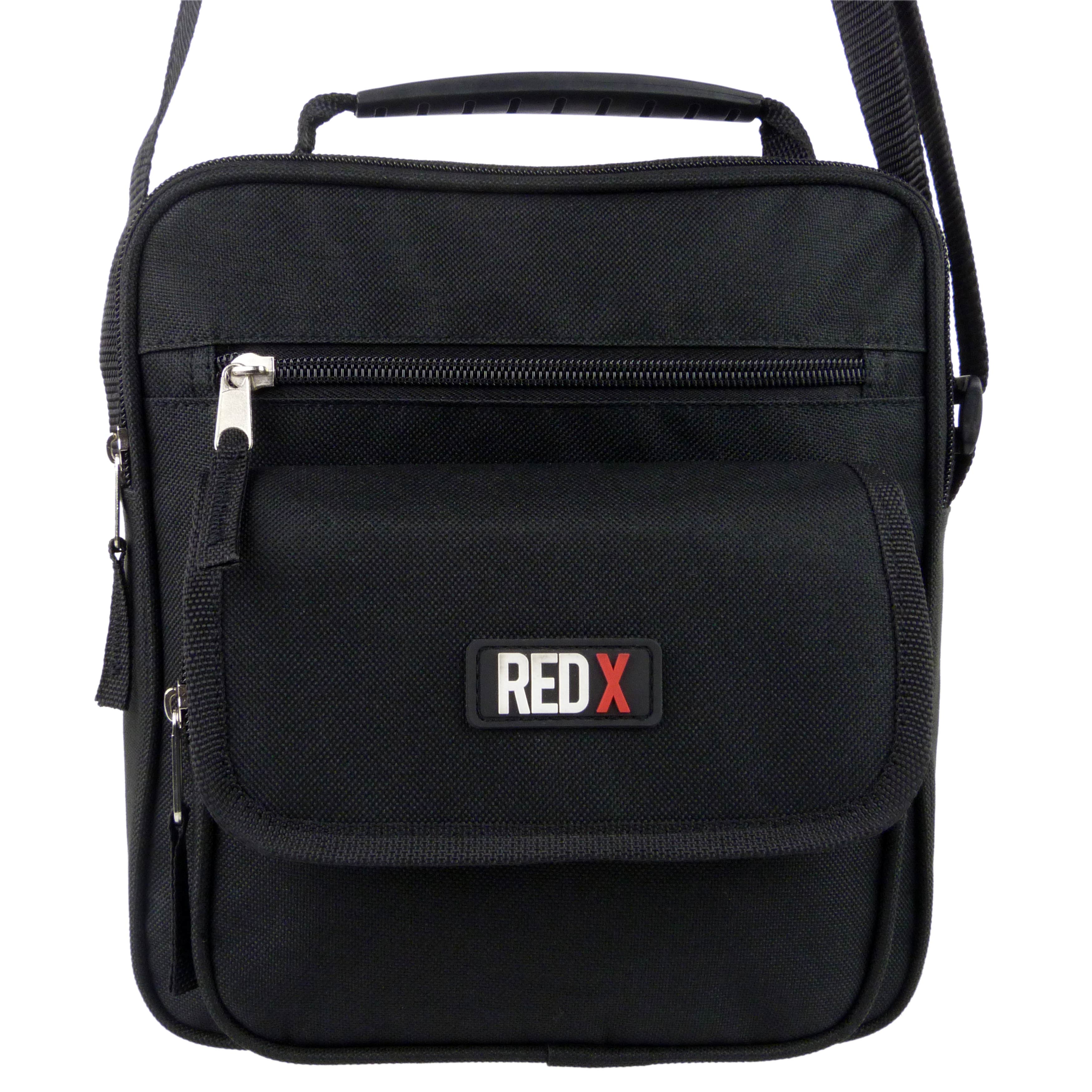 Black Mens Ladies Canvas Cross Body Messenger Bag by RED X Utility ...