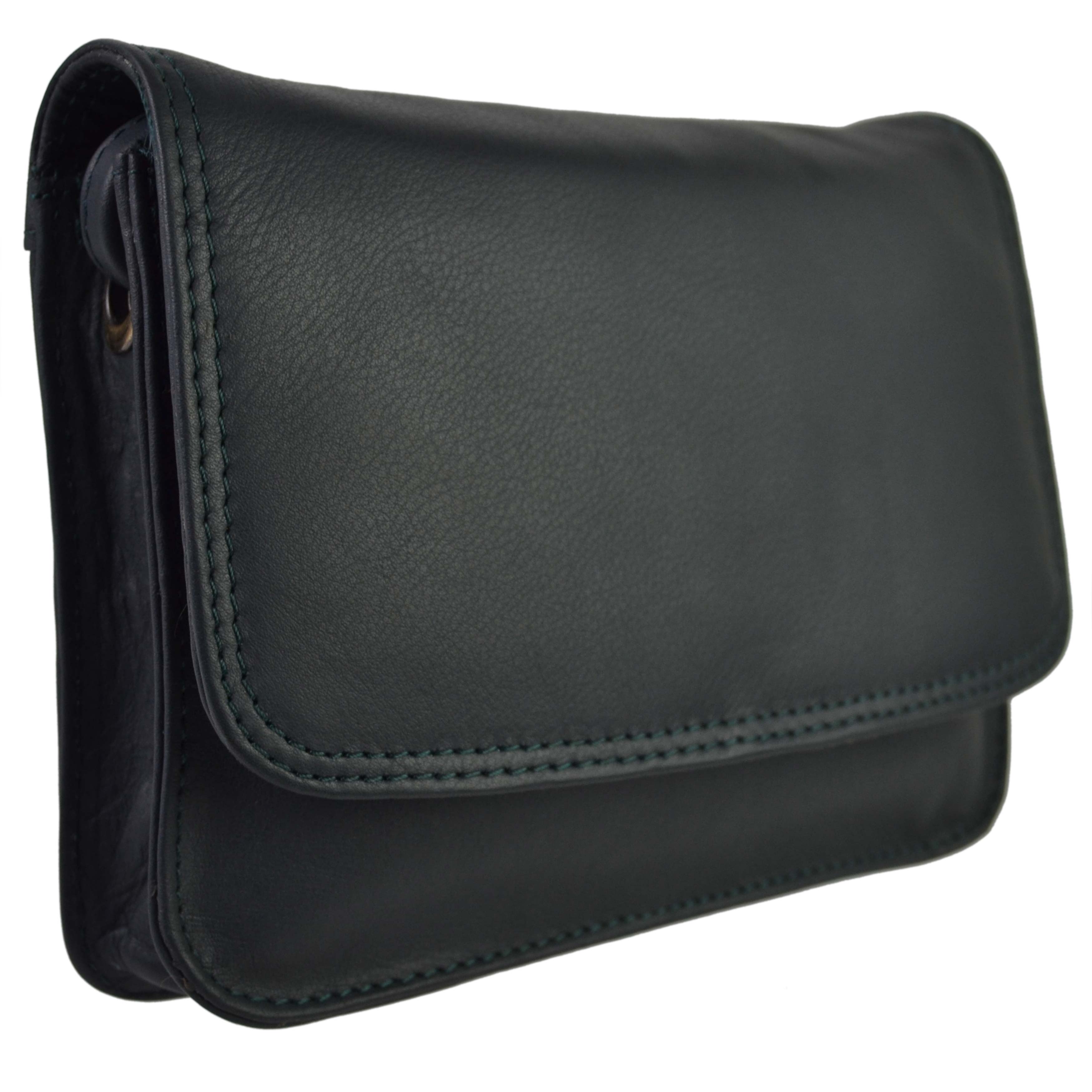 Ladies Small Leather CrossBody Bag by Hansson Nordic Blue Collection ...