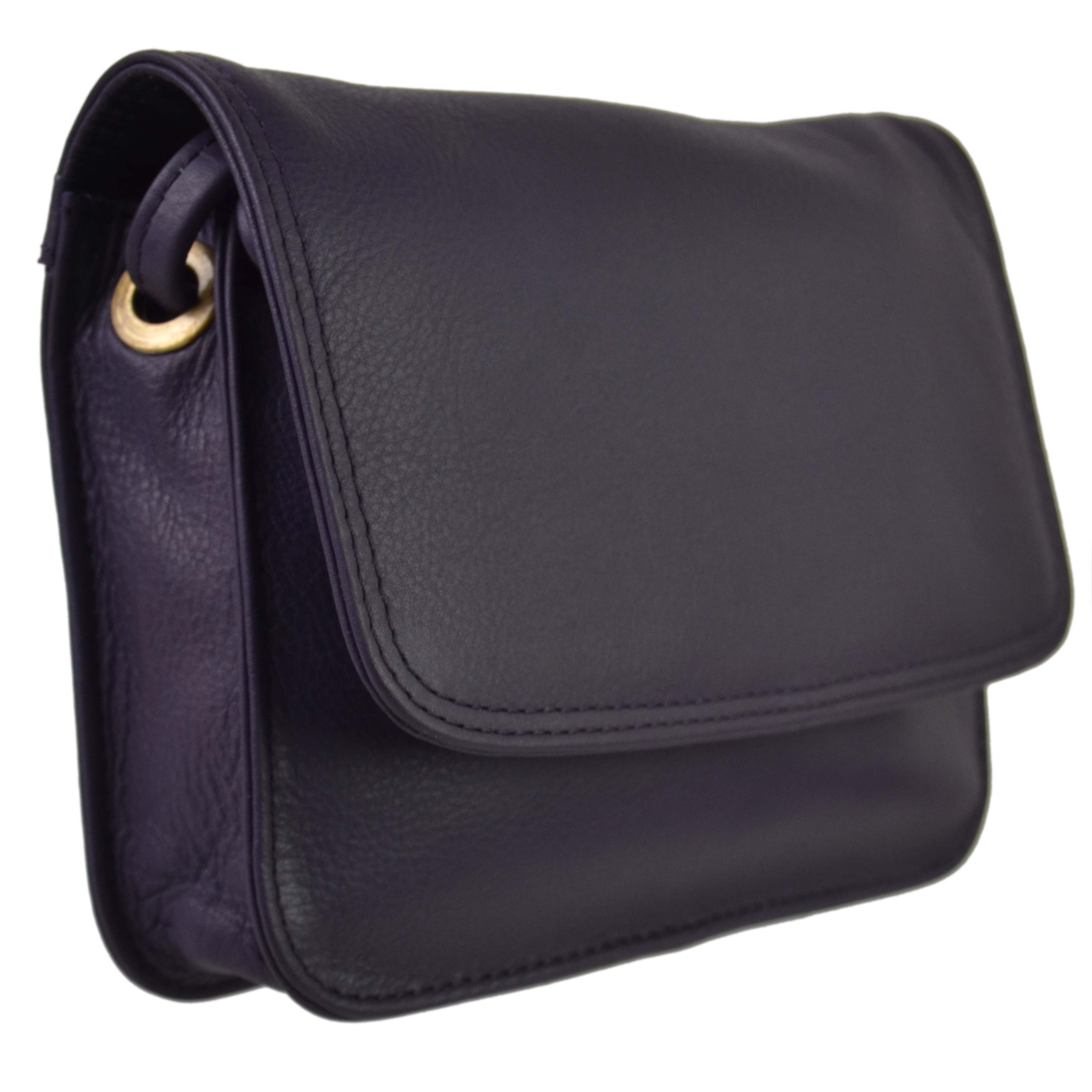 Ladies Small Leather CrossBody Bag by Hansson Nordic Blue Collection ...