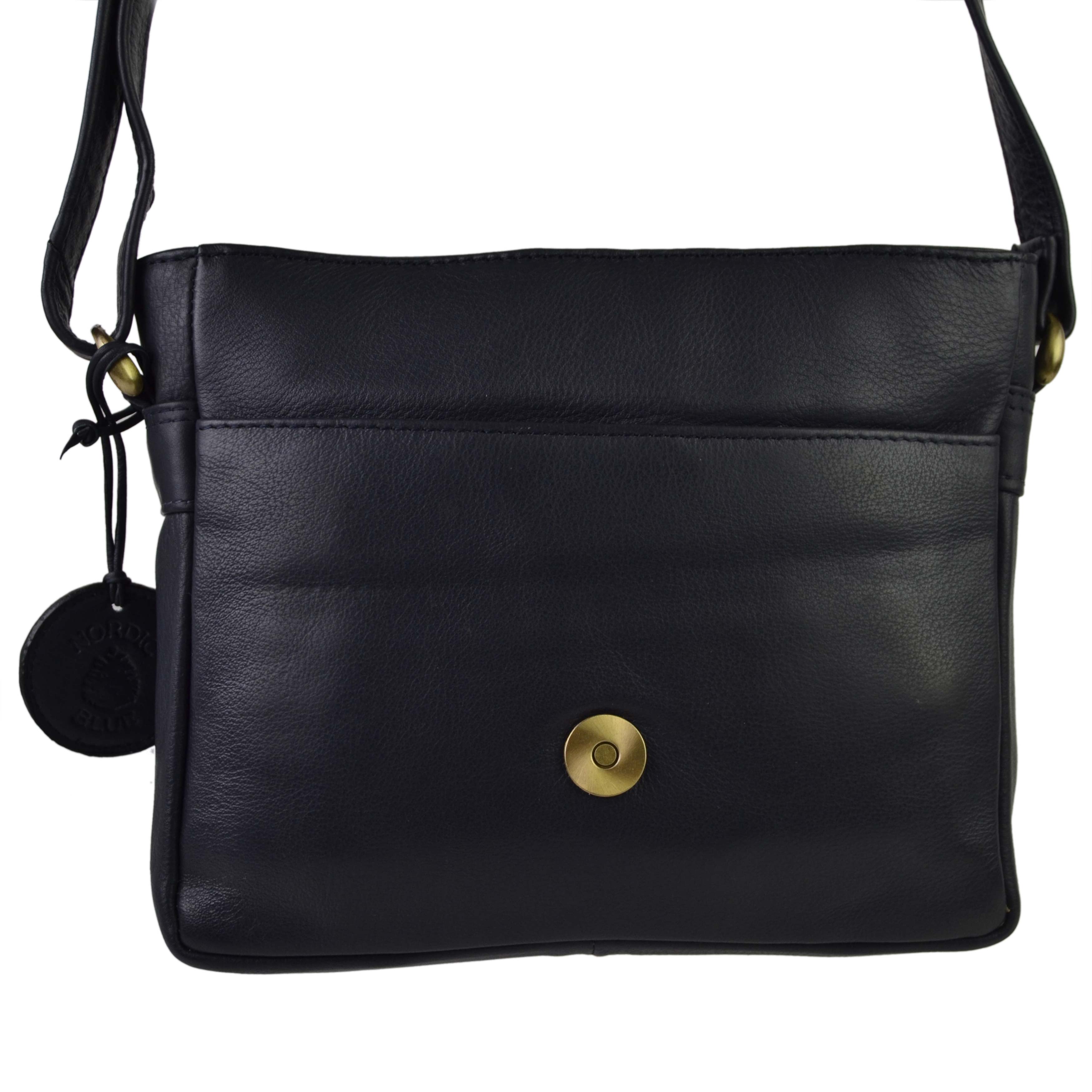 Hansson Leather Ladies Cross Body Handbag Nordic Blue Collection | eBay