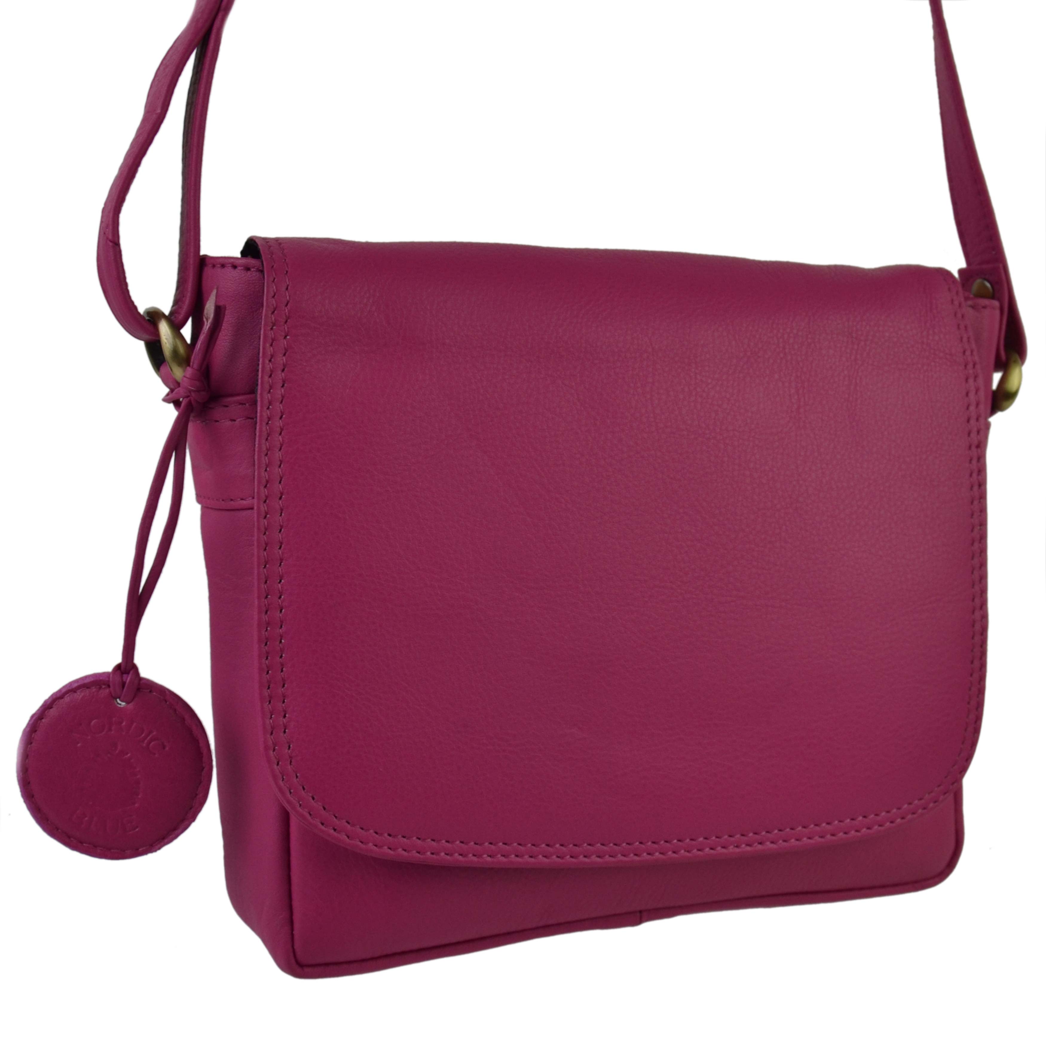 Hansson Leather Ladies Cross Body Handbag Nordic Blue Collection | eBay