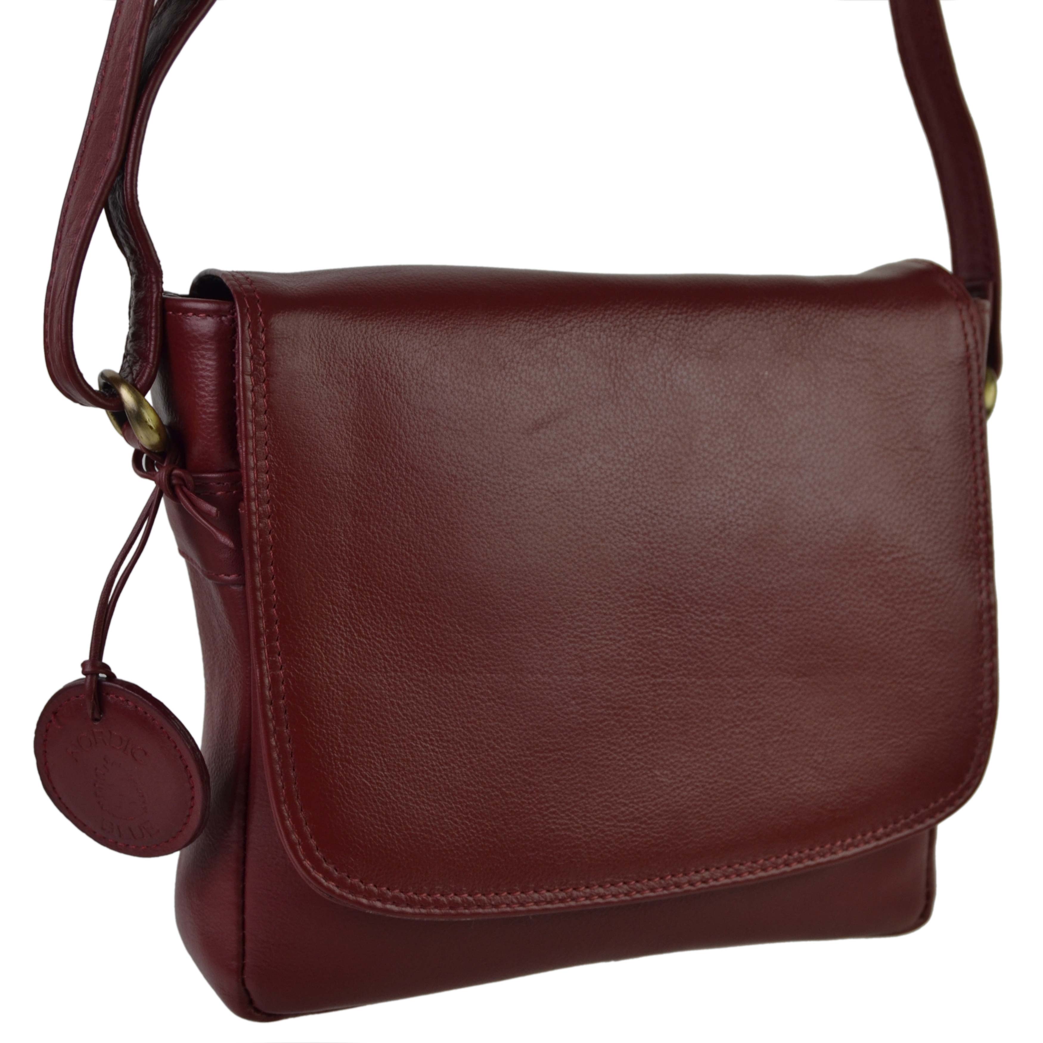 Hansson Leather Ladies Cross Body Handbag Nordic Blue Collection | eBay