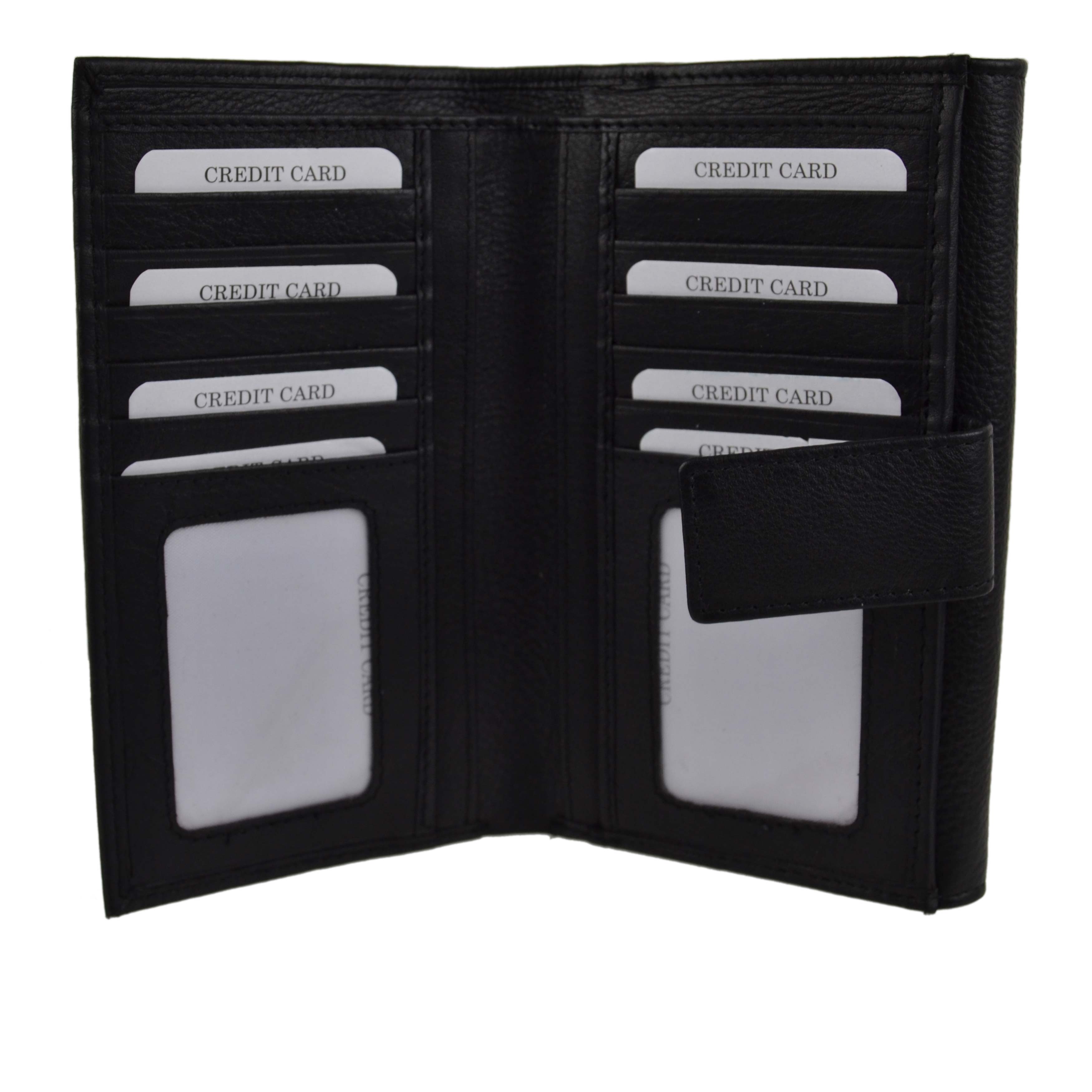 Ladies Classic LEATHER Medium Purse/Wallet by Hansson Nordic Blue Gift ...