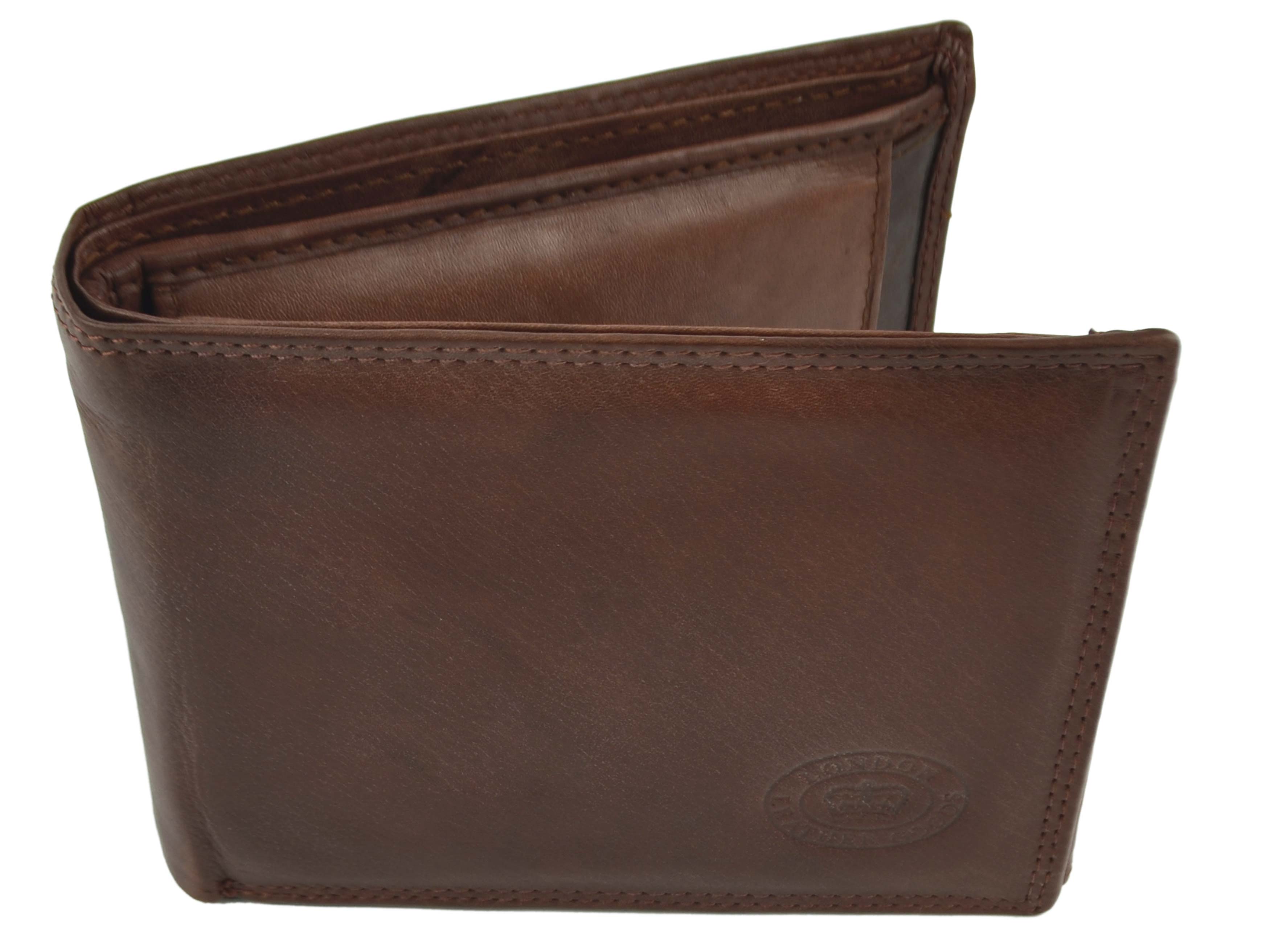 Mens Quality Soft Leather Wallet by London Leather Goods Trifold ...