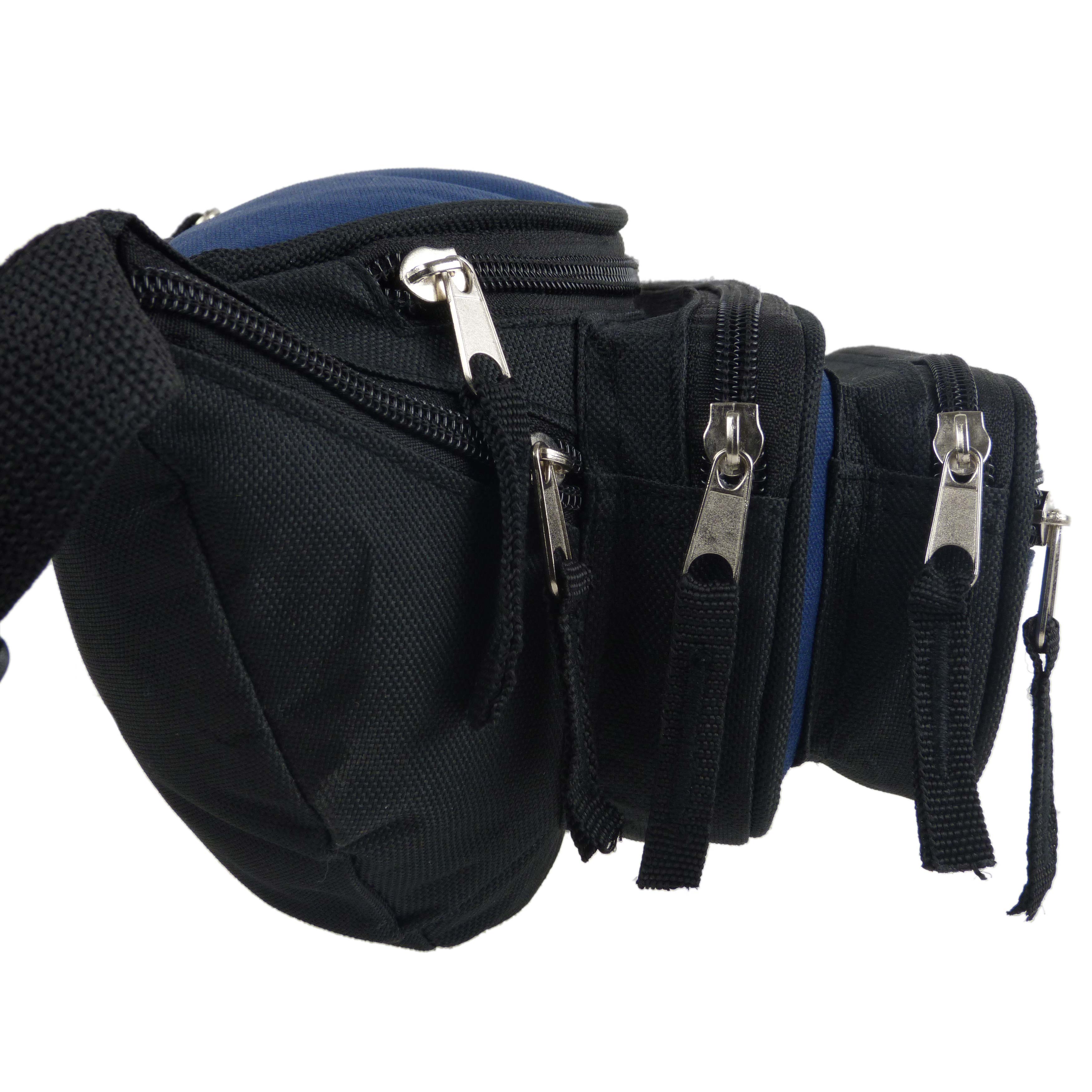 Unisex Canvas Large Bum Bag by RED X Travel Fanny Pack Waist 7 Pockets ...