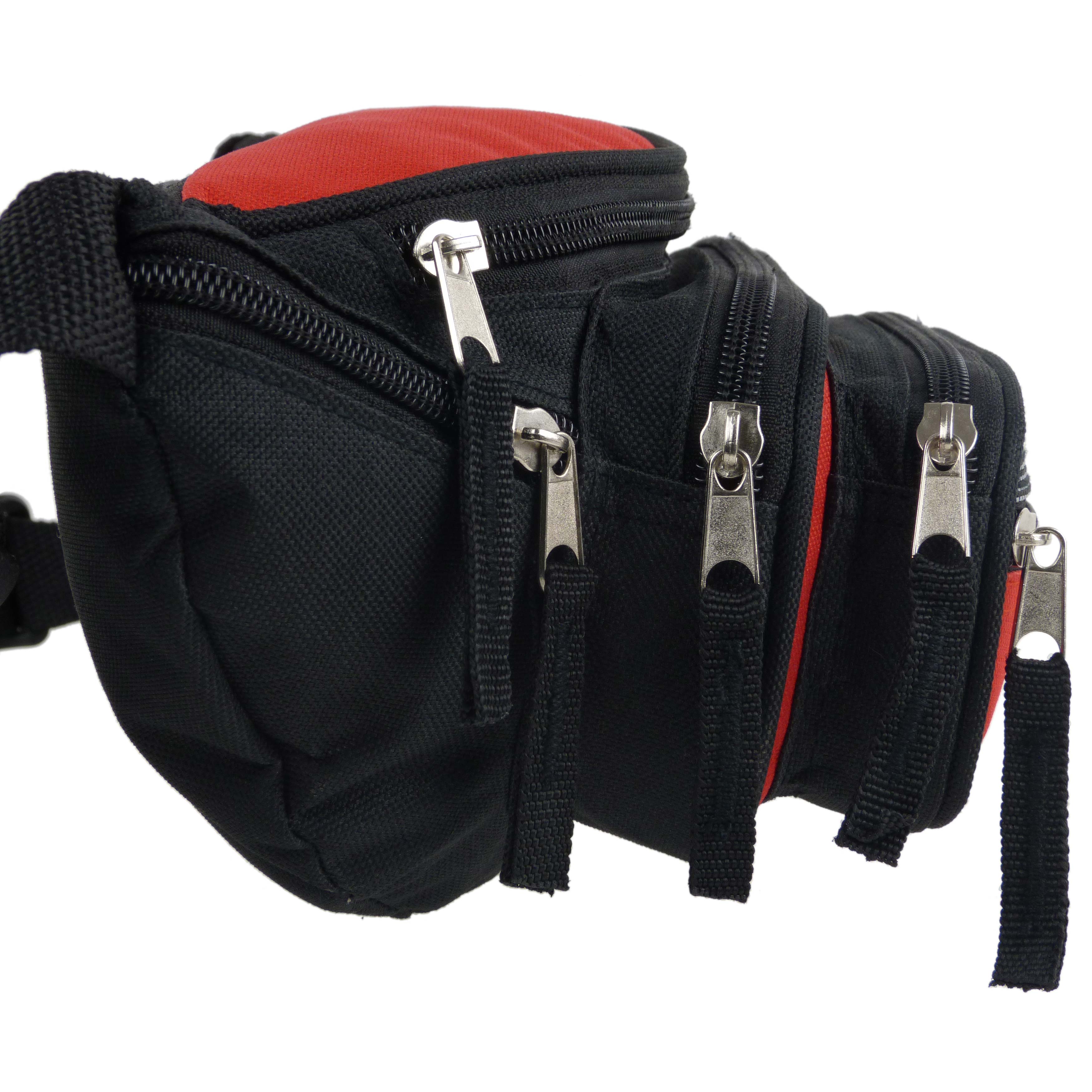 Unisex Canvas Large Bum Bag by RED X Travel Fanny Pack Waist 7 Pockets ...