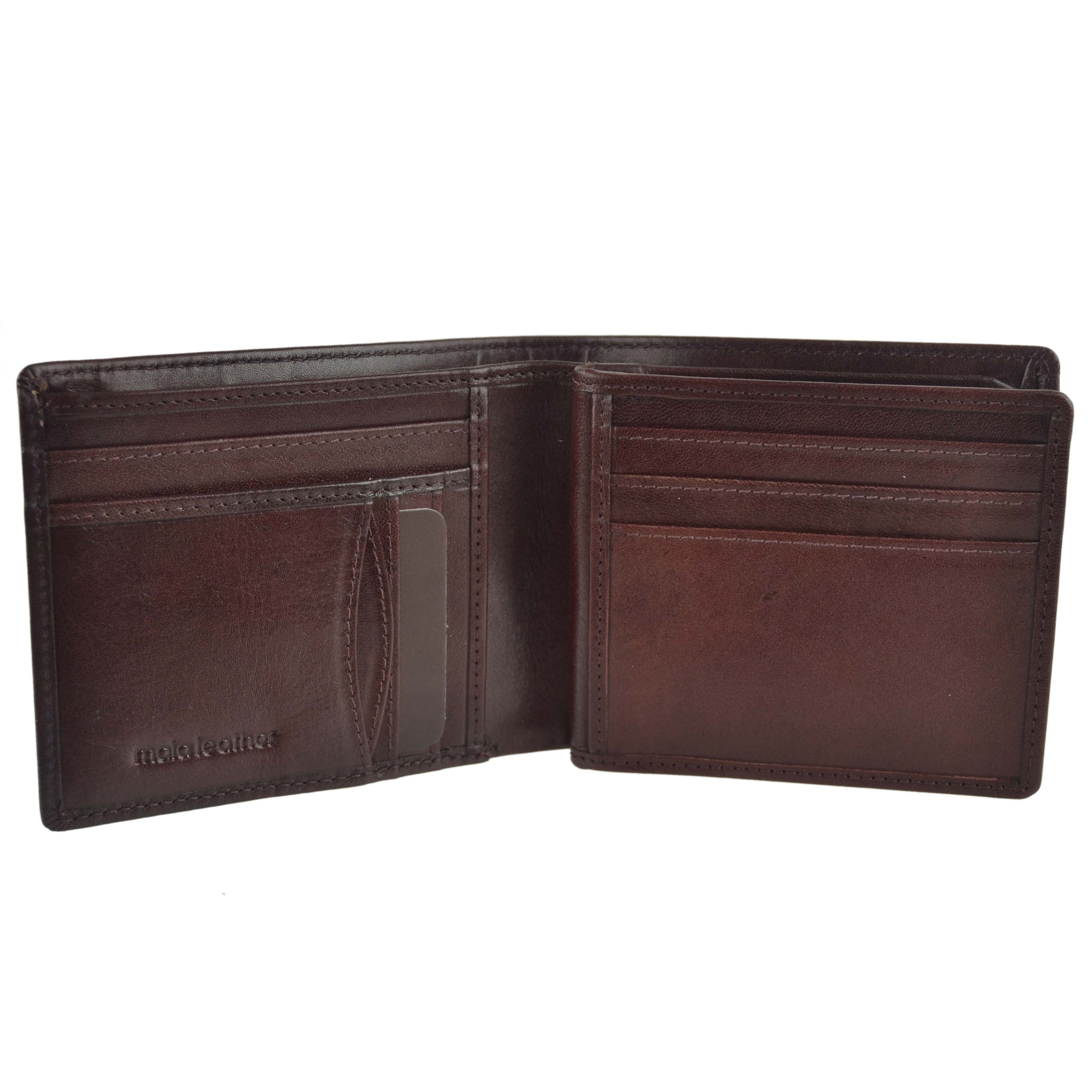 Mens Grained Leather Wallet by Mala; Toro Collection Stylish Handy Gift ...