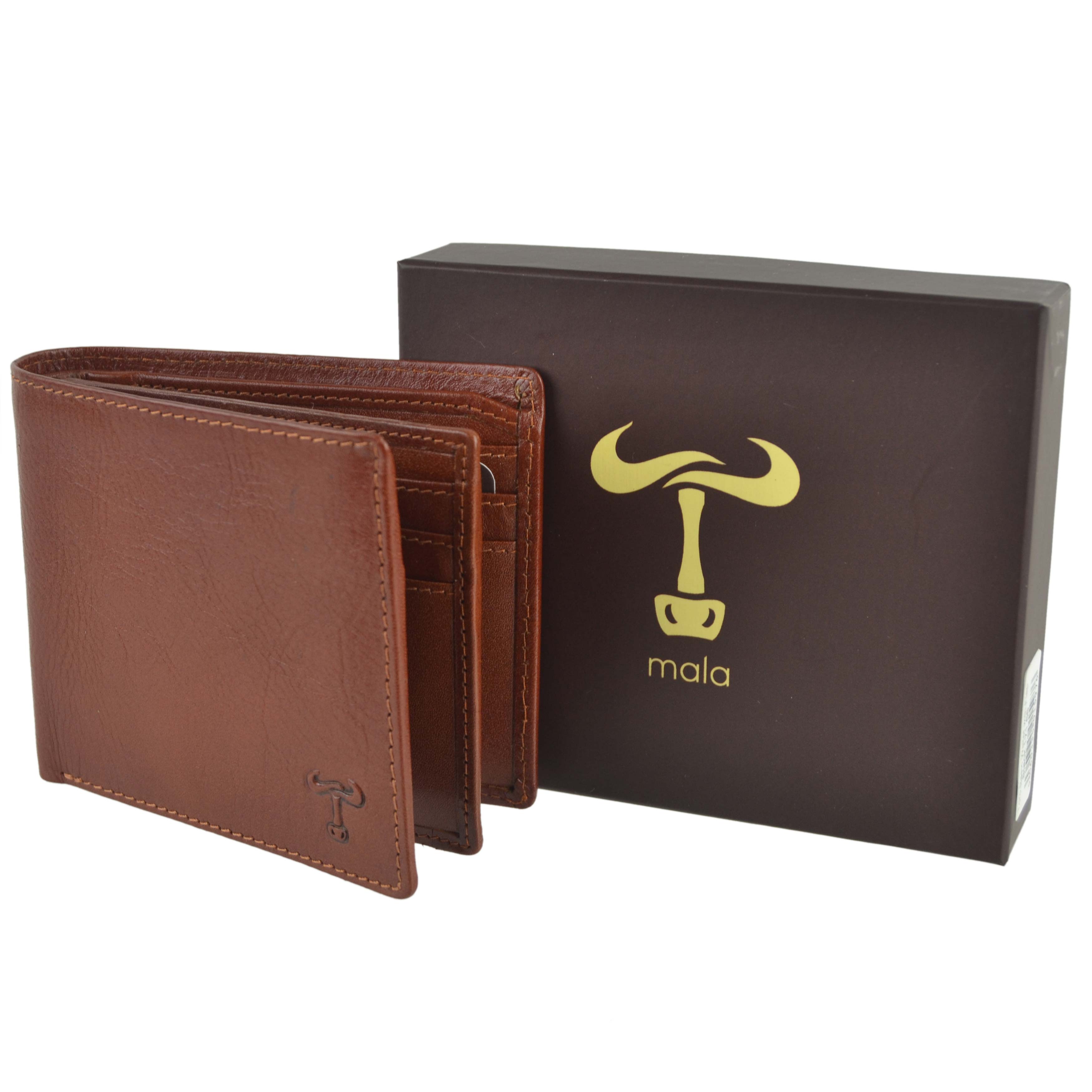 Mens Grained Leather Wallet by Mala; Toro Collection Stylish Handy Gift ...