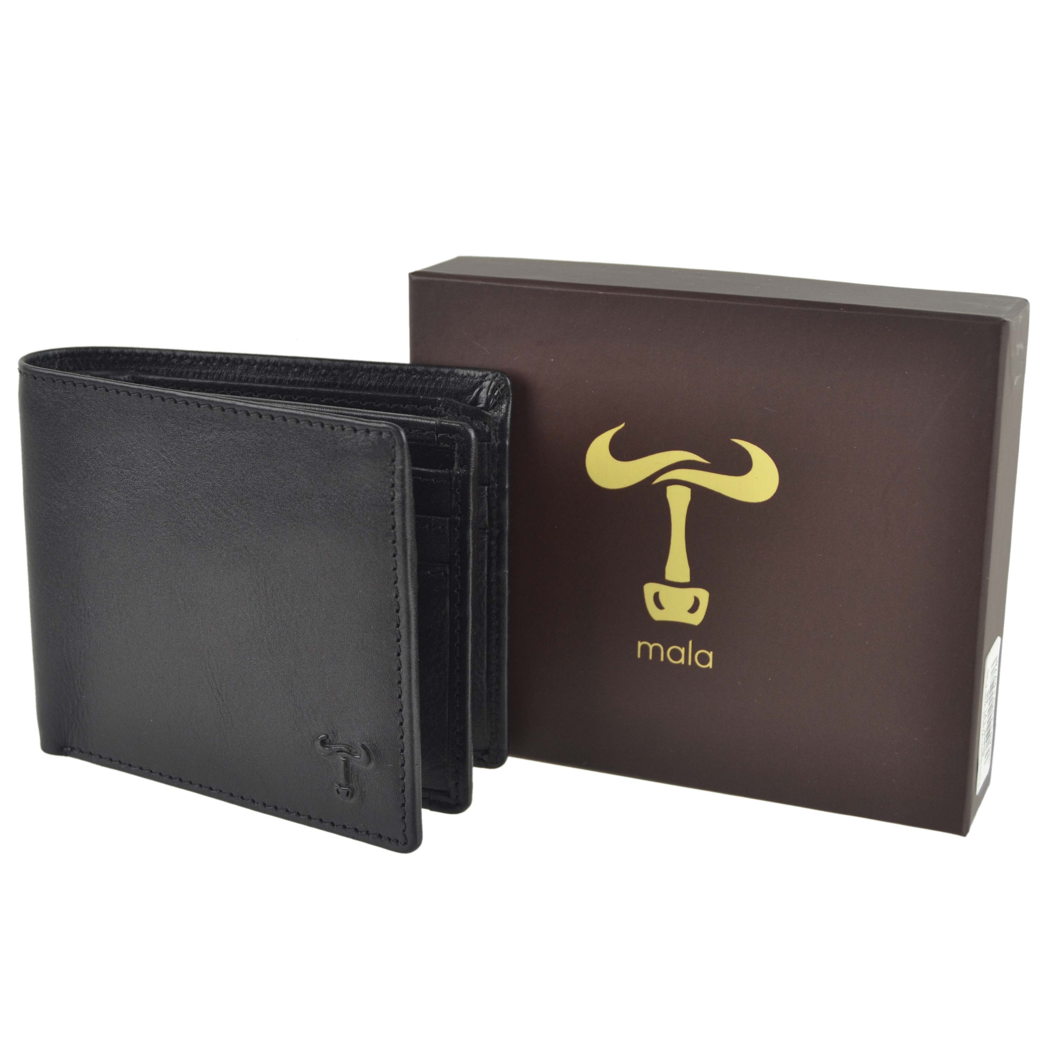 Mens Grained Leather Wallet by Mala; Toro Collection Stylish Handy Gift ...