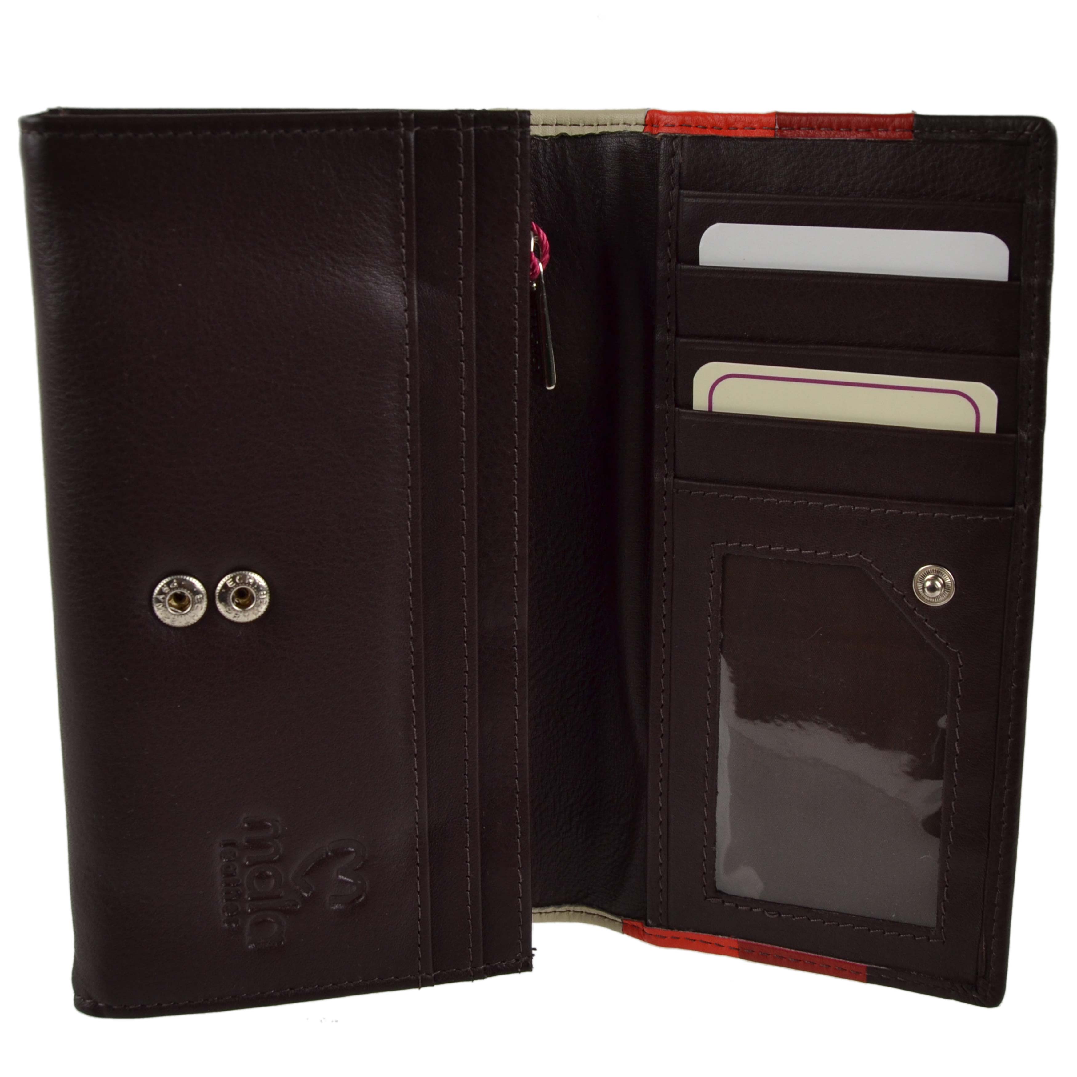 Ladies Flap Over Leather Purse/Wallet by Mala; Burchell Collection ...