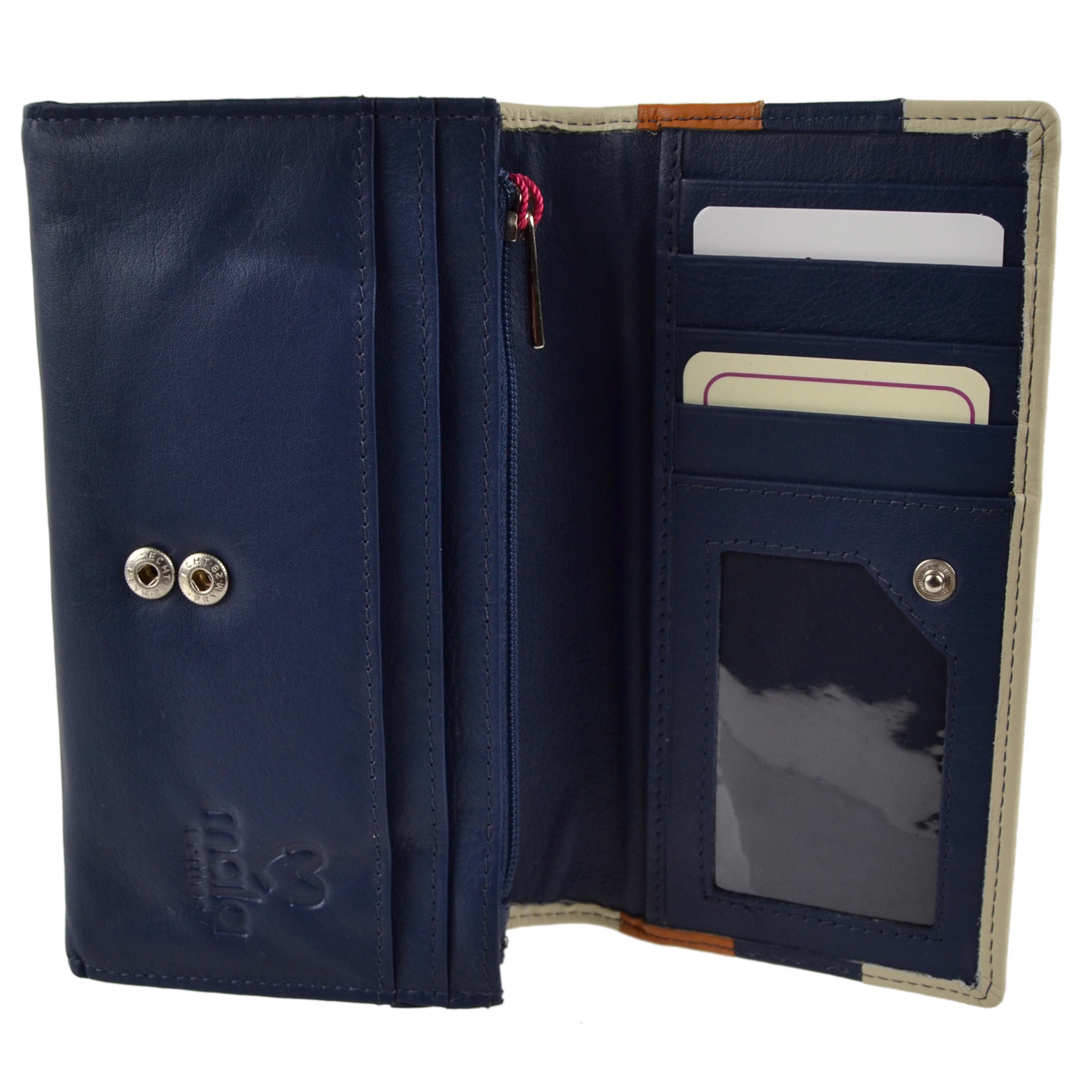 Ladies Flap Over Leather Purse/Wallet by Mala; Burchell Collection ...