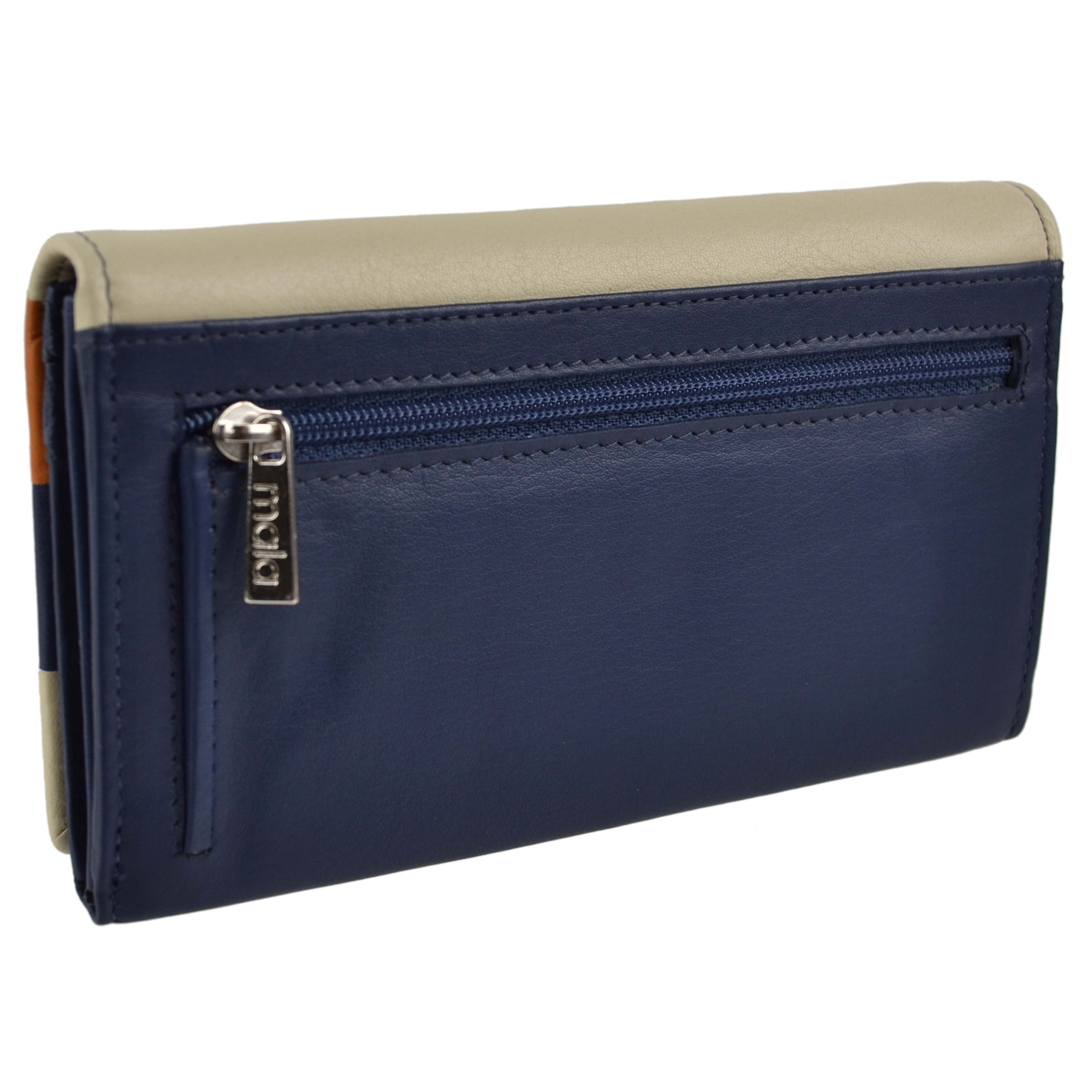 Ladies Flap Over Leather Purse/Wallet by Mala; Burchell Collection ...