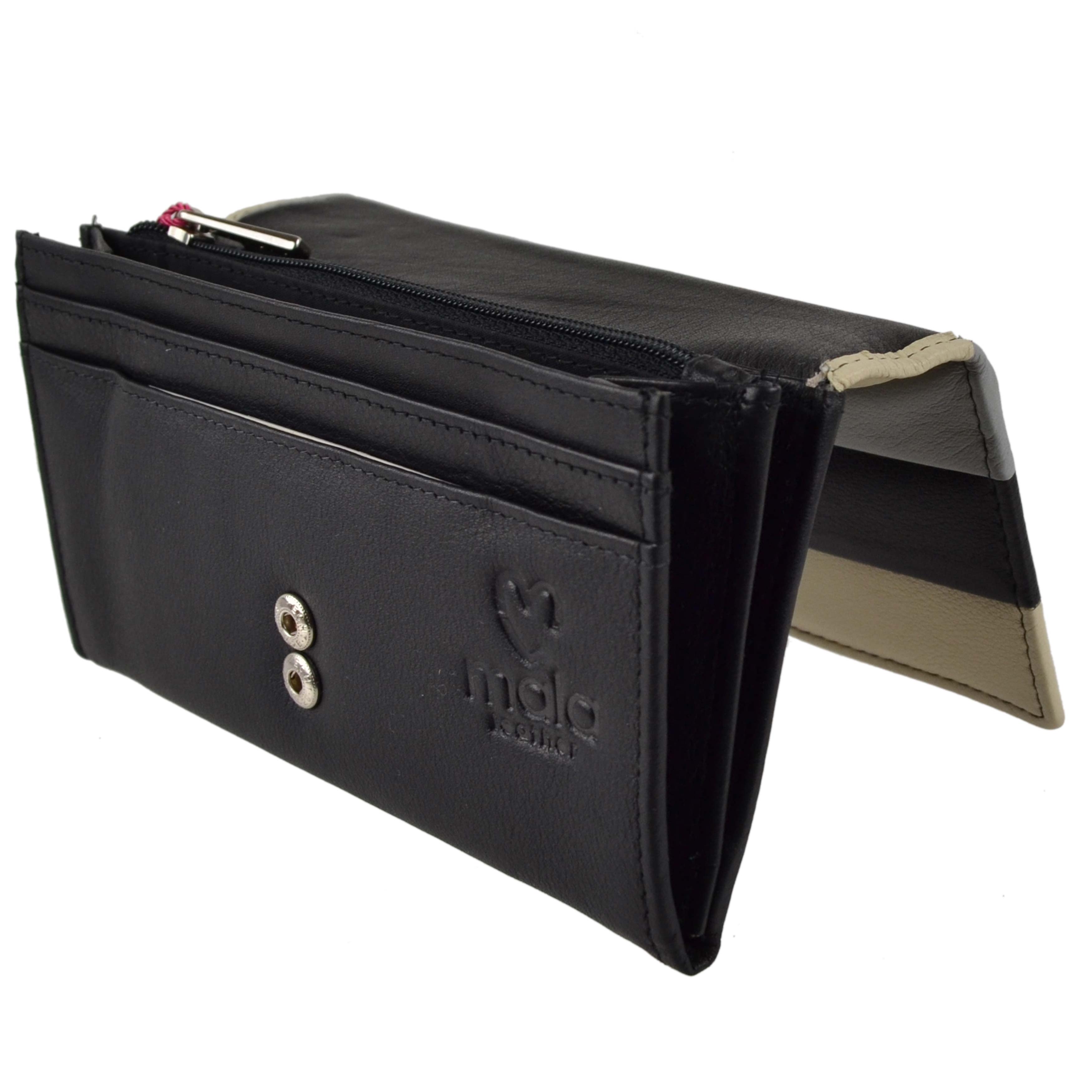 Ladies Flap Over Leather Purse/Wallet by Mala; Burchell Collection ...