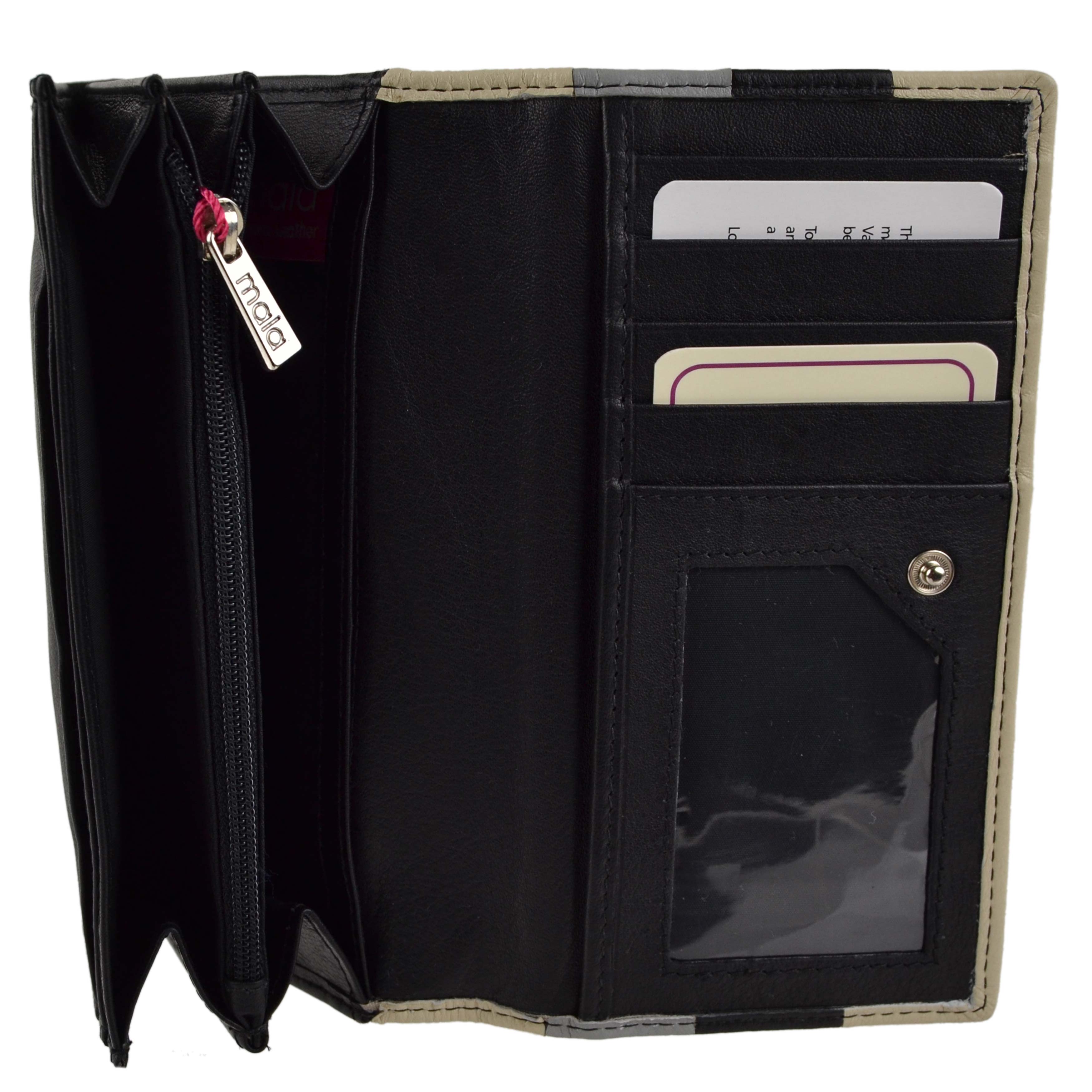 Ladies Flap Over Leather Purse/Wallet by Mala; Burchell Collection ...