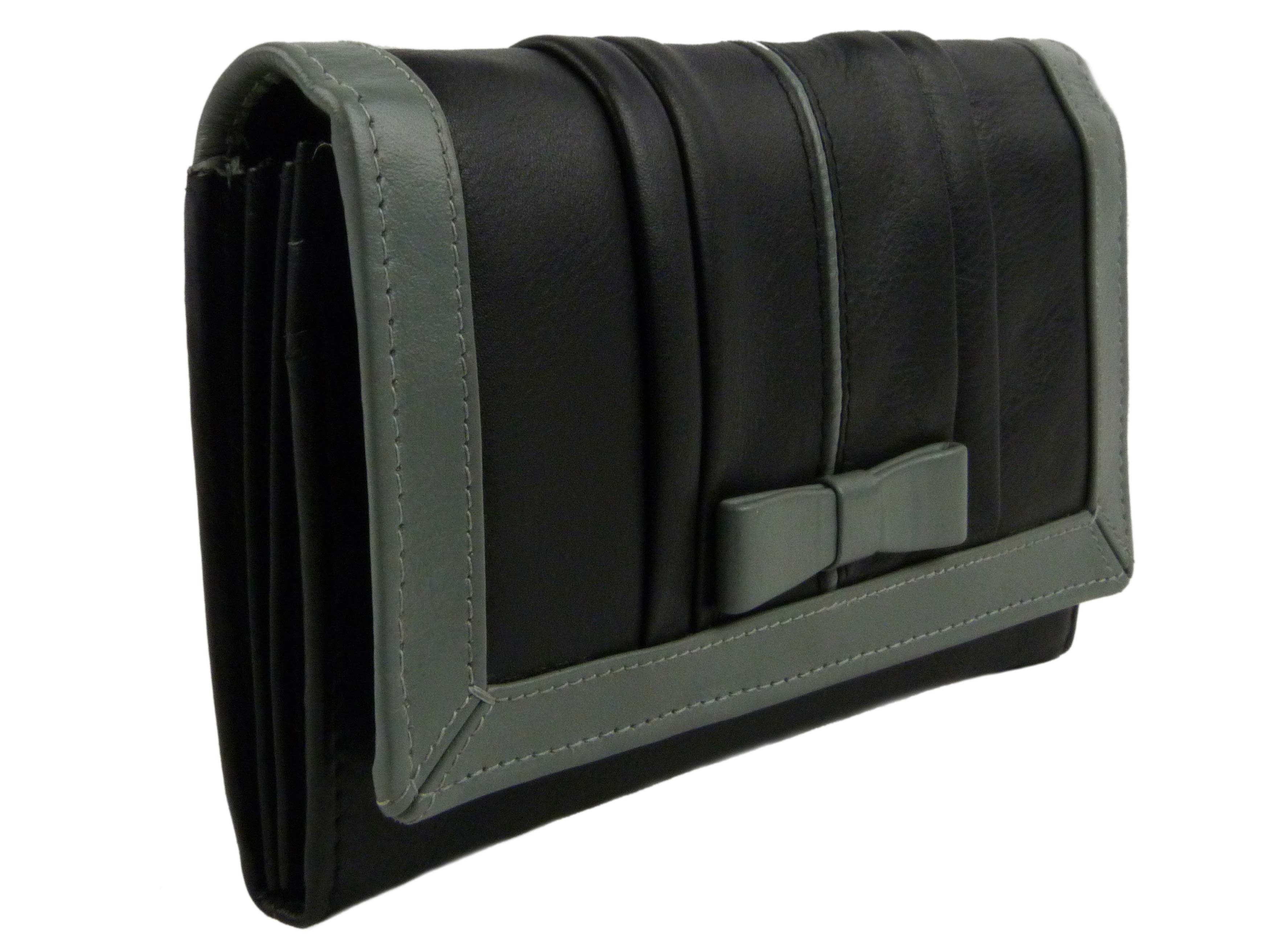 Ladies Large Flap Over Leather Purse/Wallet by Mala; Candy Collection ...