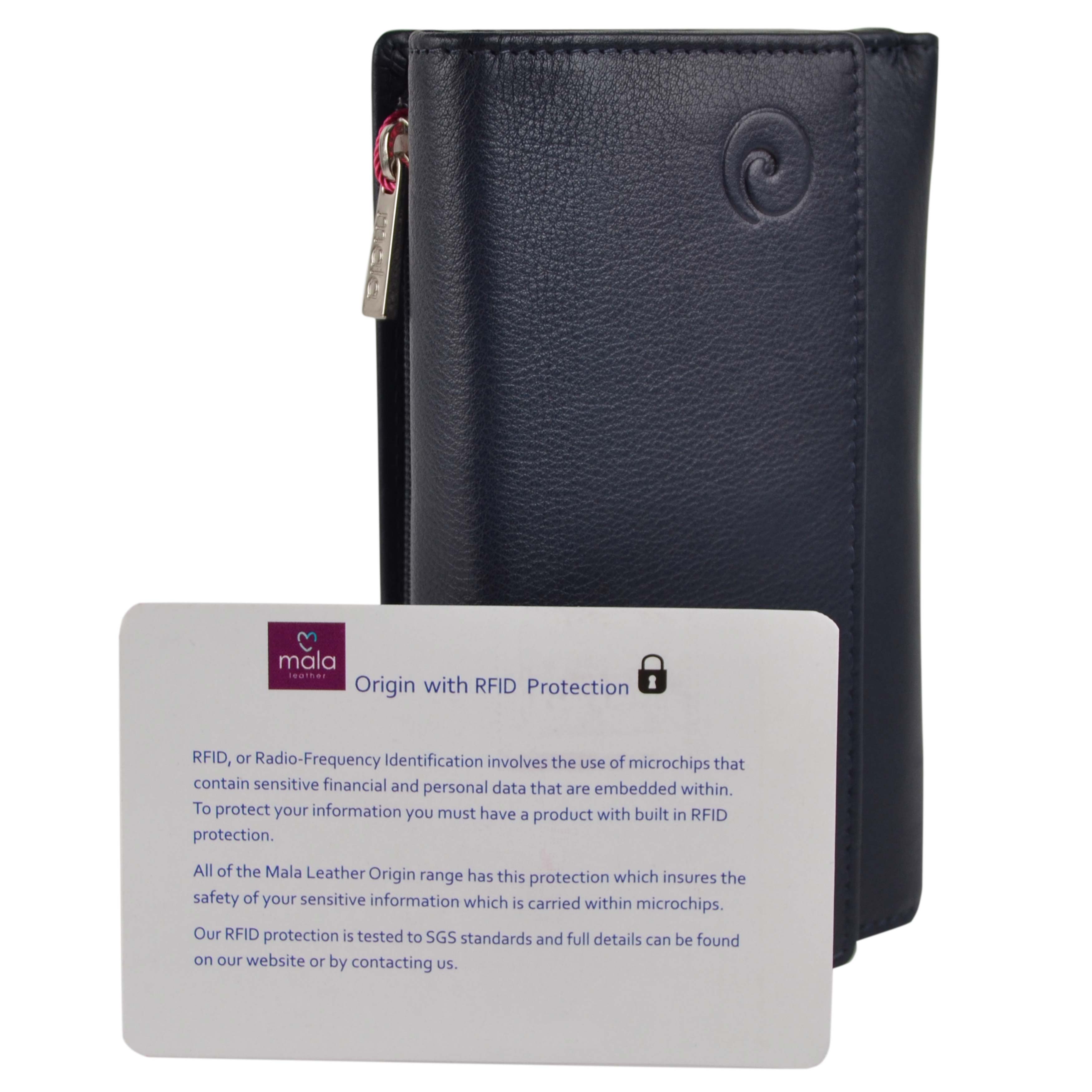 Quality Ladies Soft Leather RFID Protection Purse Wallet by Mala Origin ...