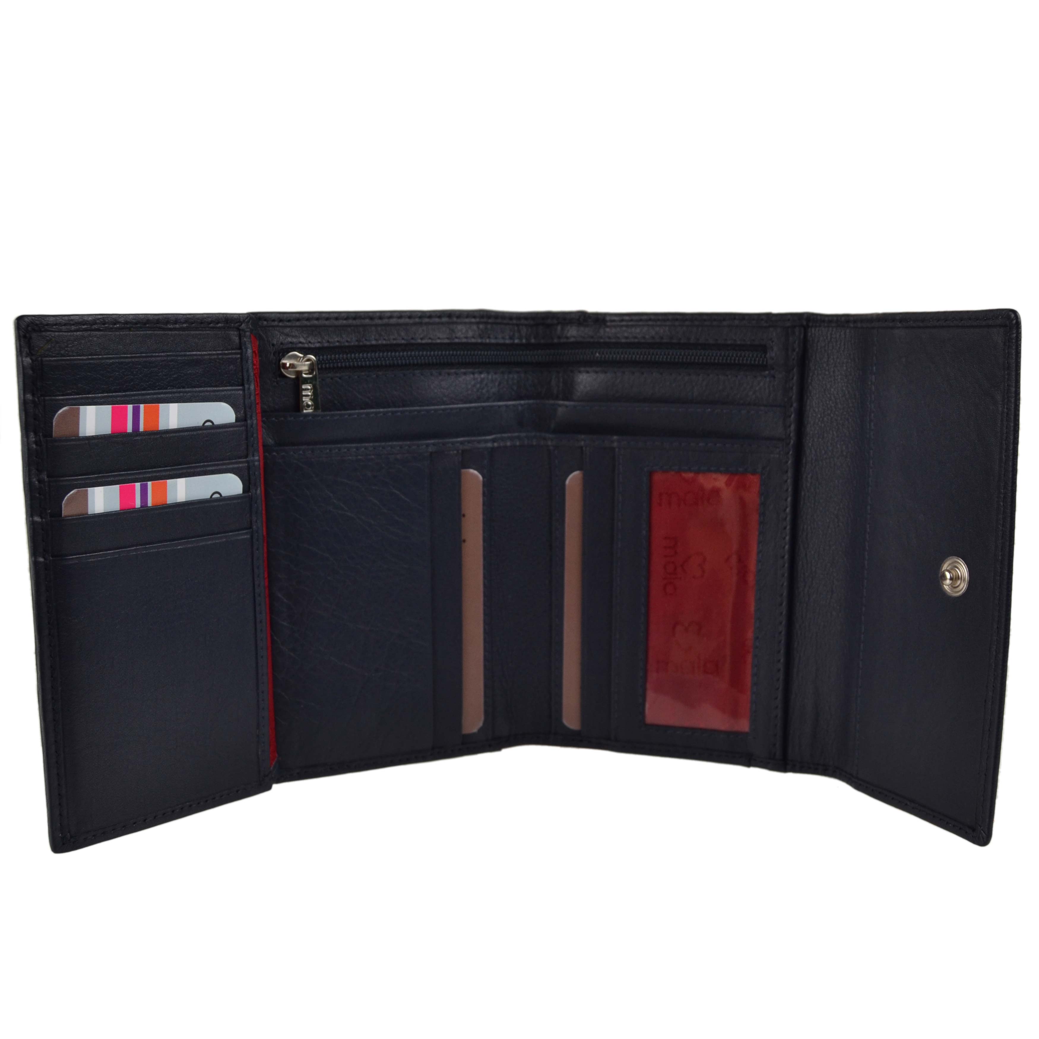 Quality Ladies Soft Leather RFID Protection Purse Wallet by Mala Origin ...