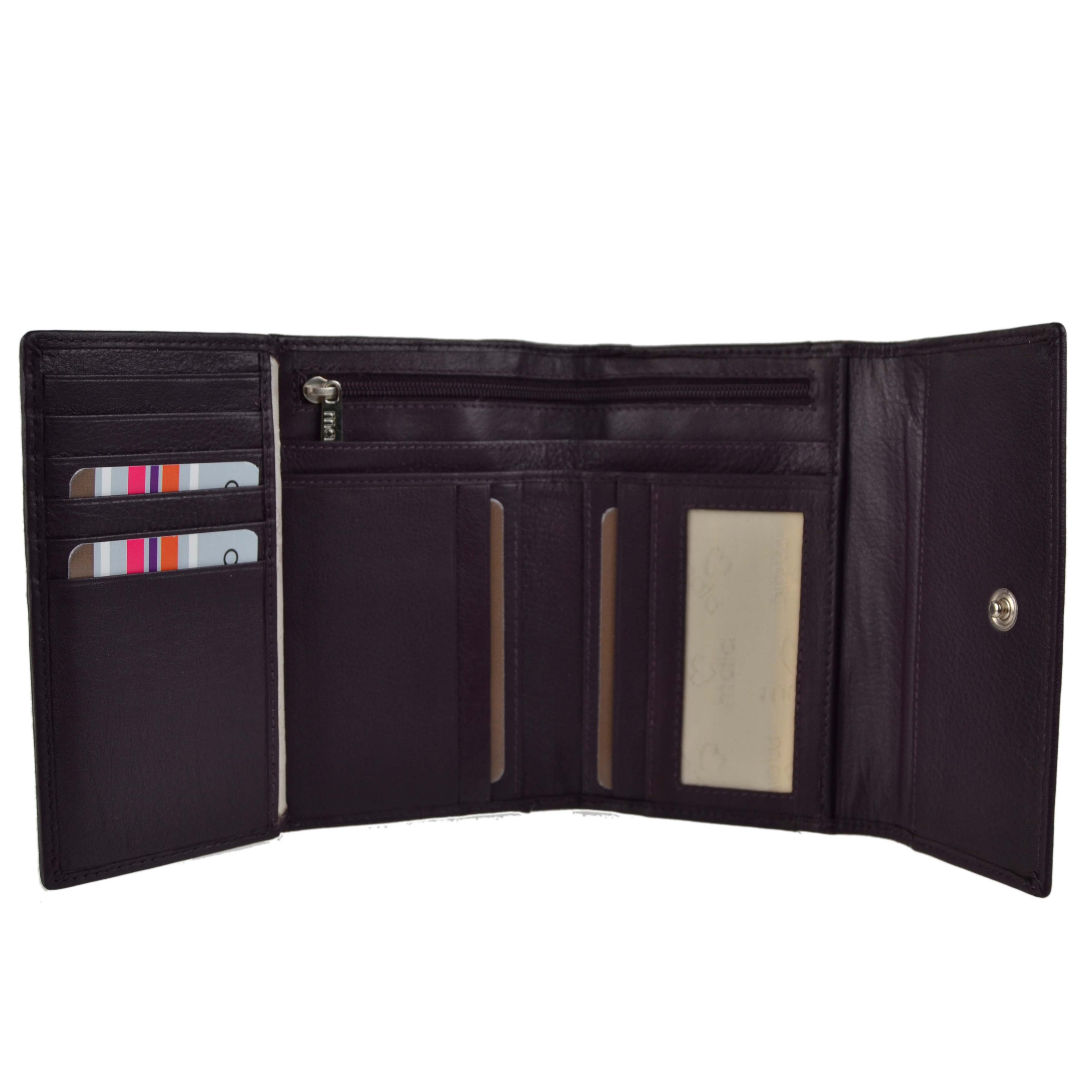 Quality Ladies Soft Leather RFID Protection Purse Wallet by Mala Origin ...