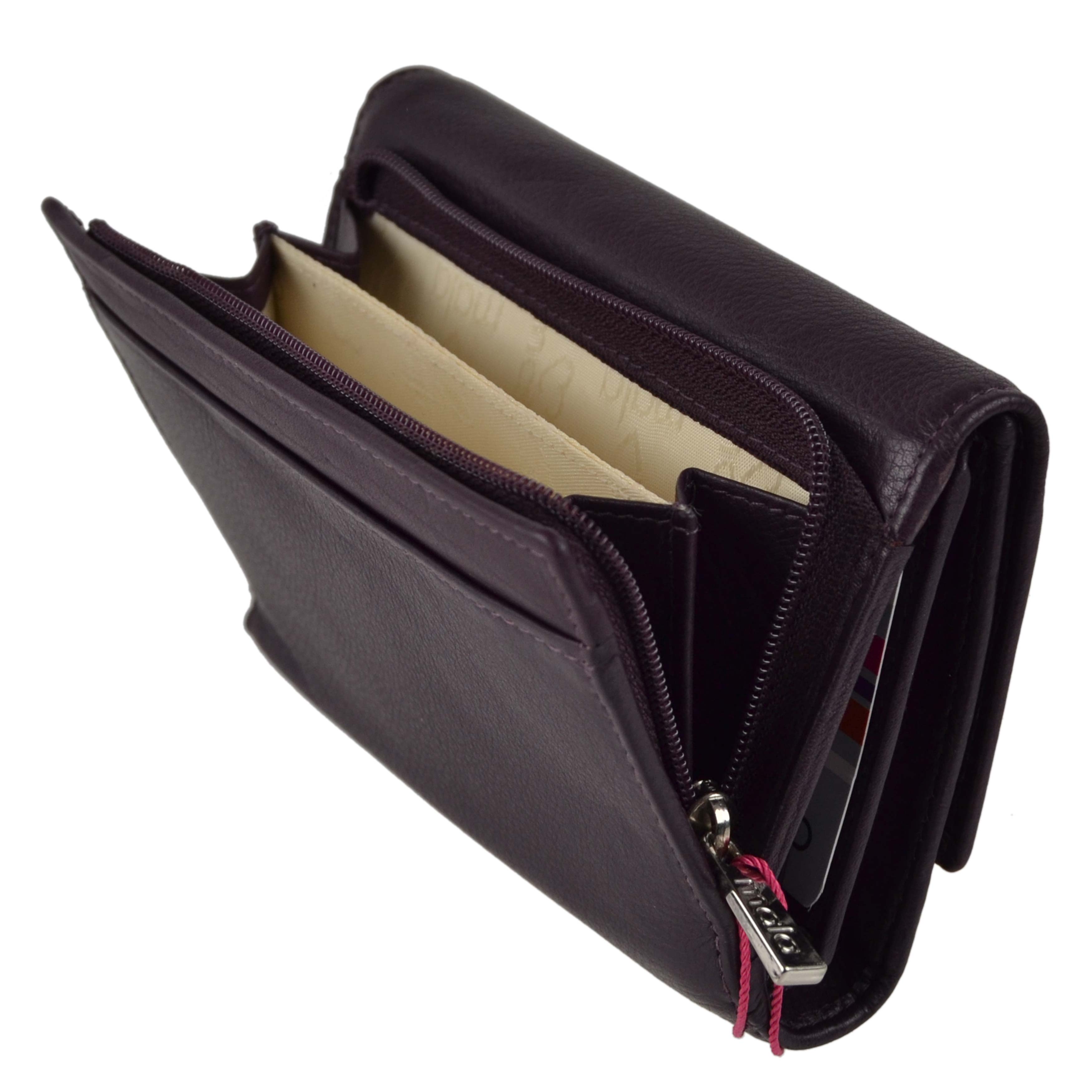 Quality Ladies Soft Leather RFID Protection Purse Wallet by Mala Origin ...