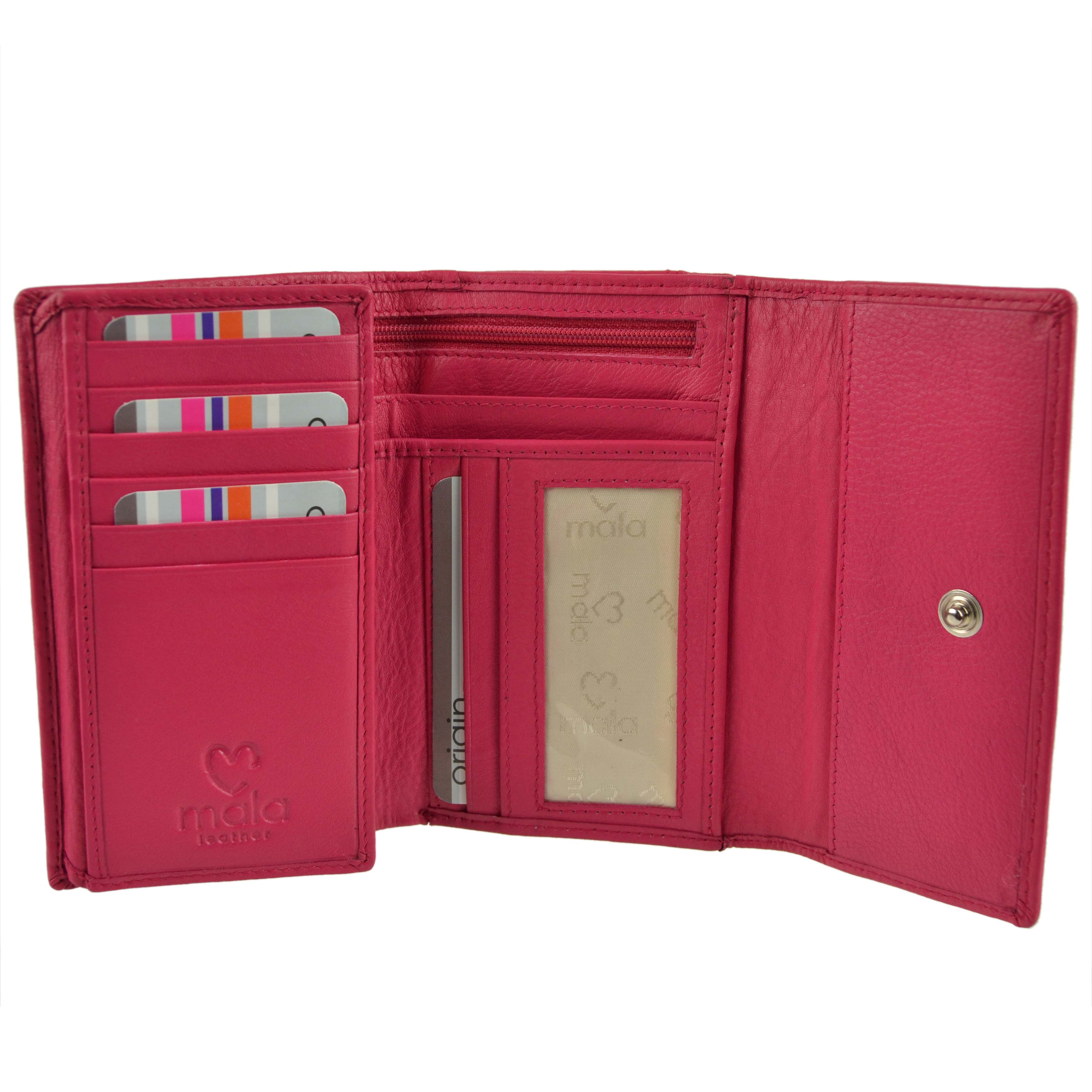 Quality Ladies Soft Leather RFID Protection Purse Wallet by Mala Origin ...