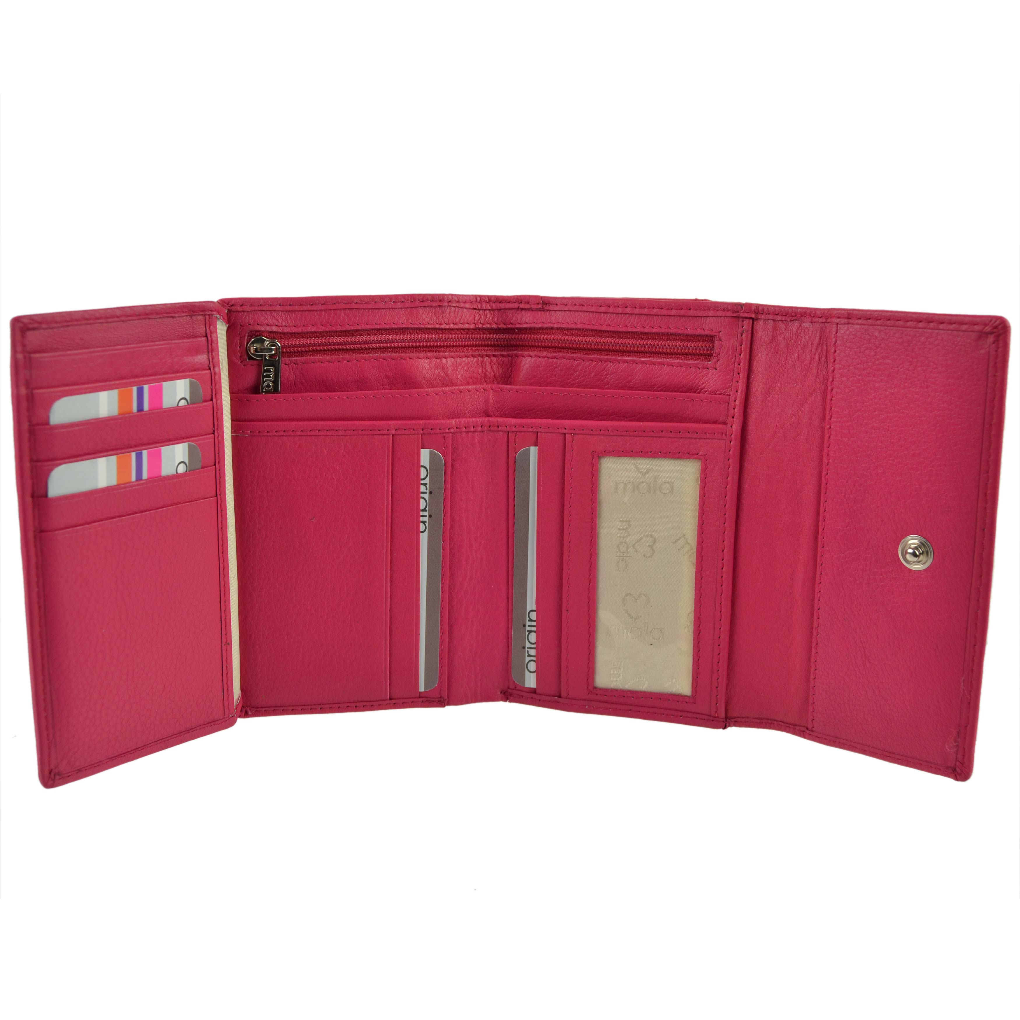 Quality Ladies Soft Leather RFID Protection Purse Wallet by Mala Origin ...