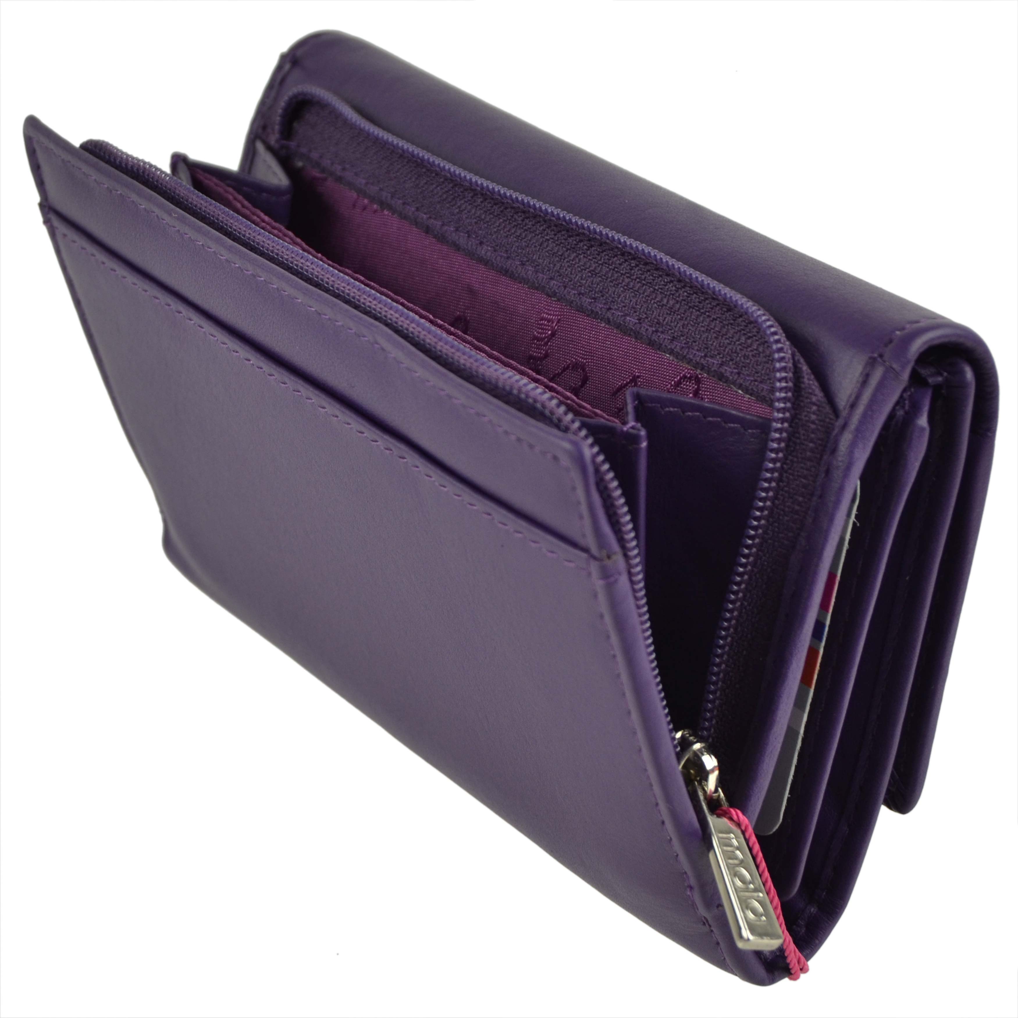 Quality Ladies Soft Leather RFID Protection Purse Wallet by Mala Origin ...