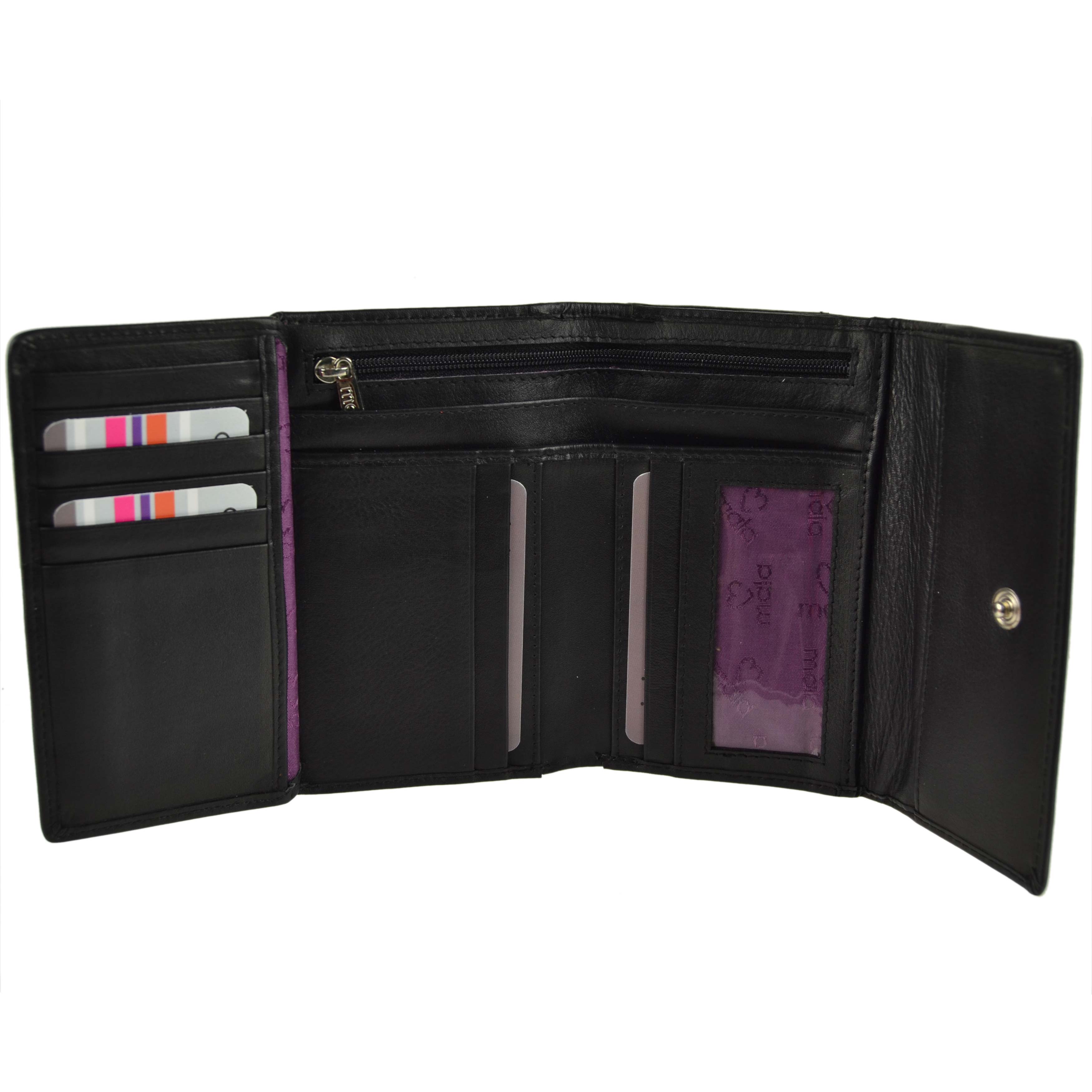 Quality Ladies Soft Leather RFID Protection Purse Wallet by Mala Origin ...