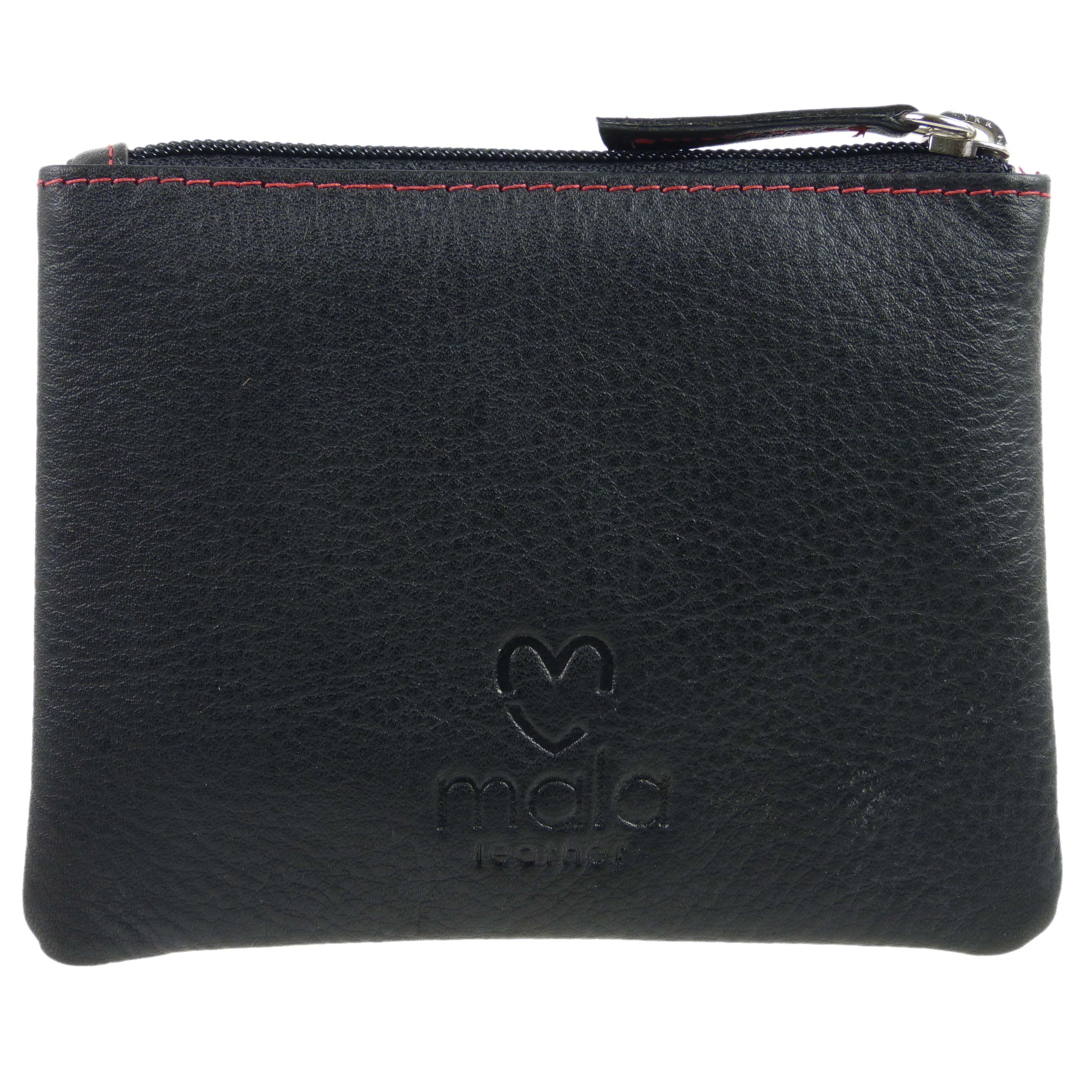 Ladies Leather Zip Compact Coin Purse by Mala Leather; Pinky Collection ...