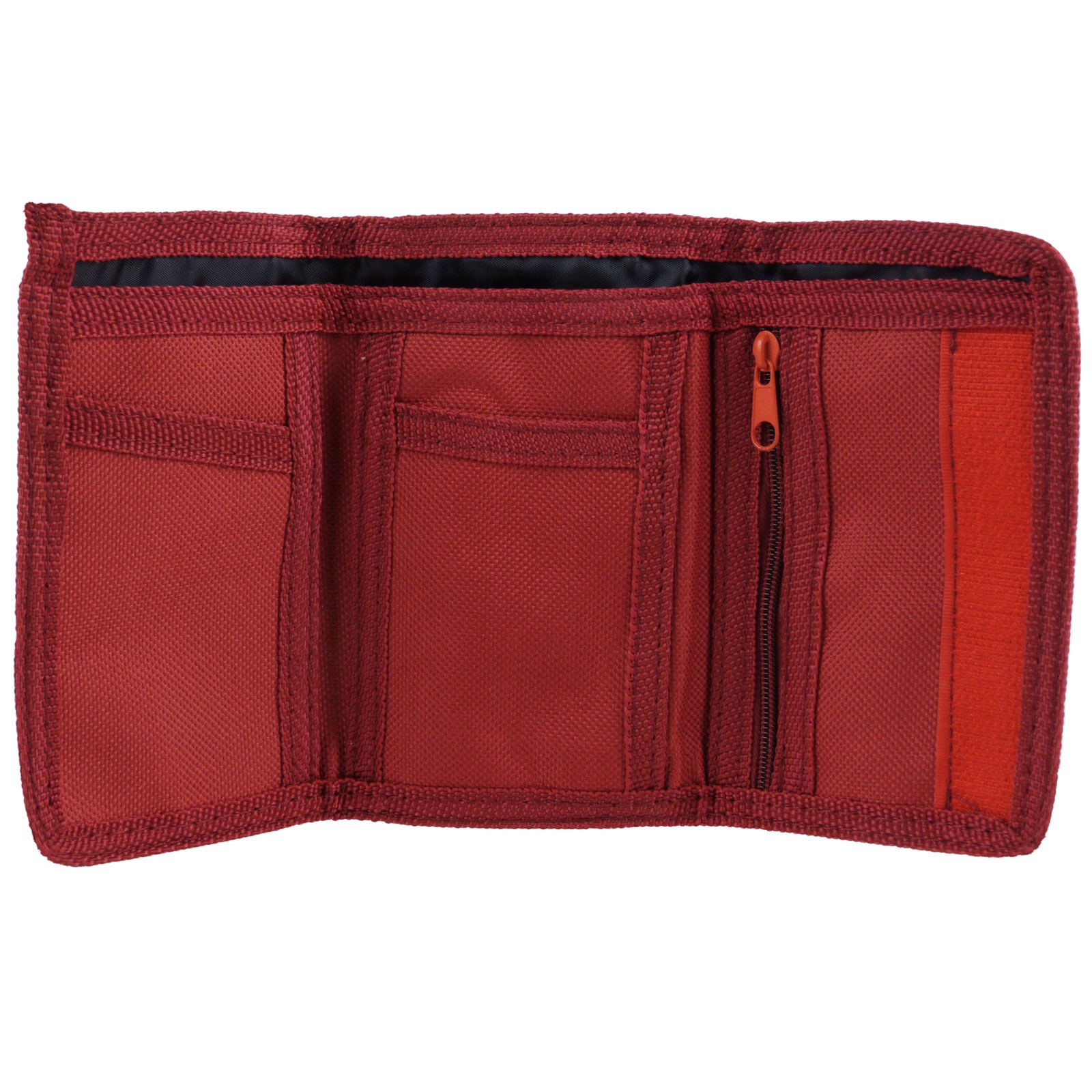 Mens Boys Girls Plain Canvas Tri-Fold Wallet Black Red Navy Handy | eBay