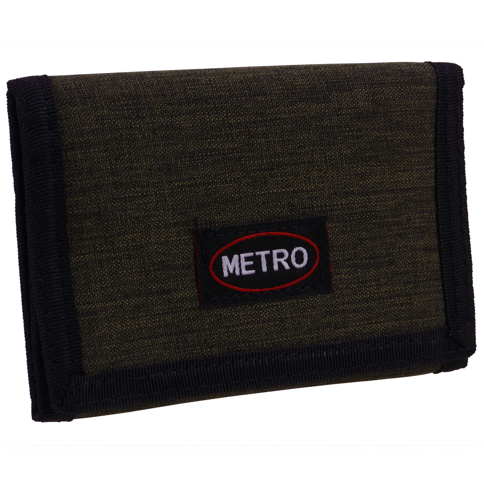 Metro Mens Boys Canvas Tri-Fold Cash & Card Wallet with Chain | eBay