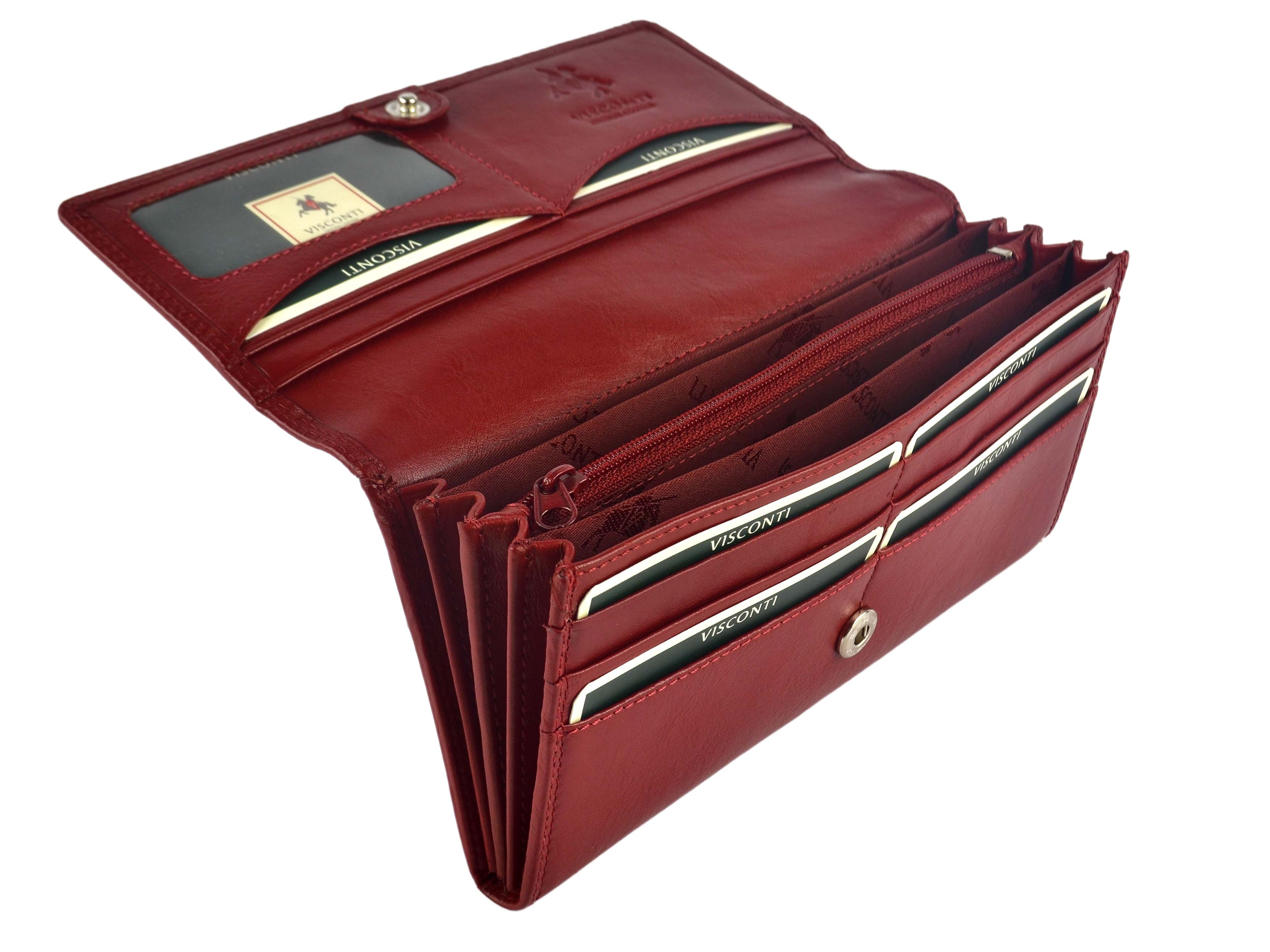 Ladies Larger Leather Purse Wallet by Visconti; Heritage Collection ...