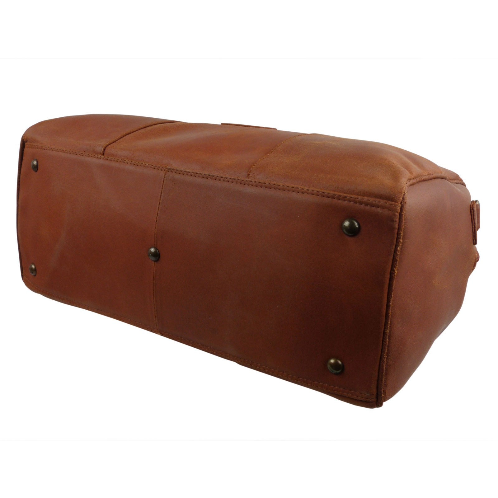 Mens Leather Weekender Holdall by Rowallan Travel Overnight Bag | eBay UK