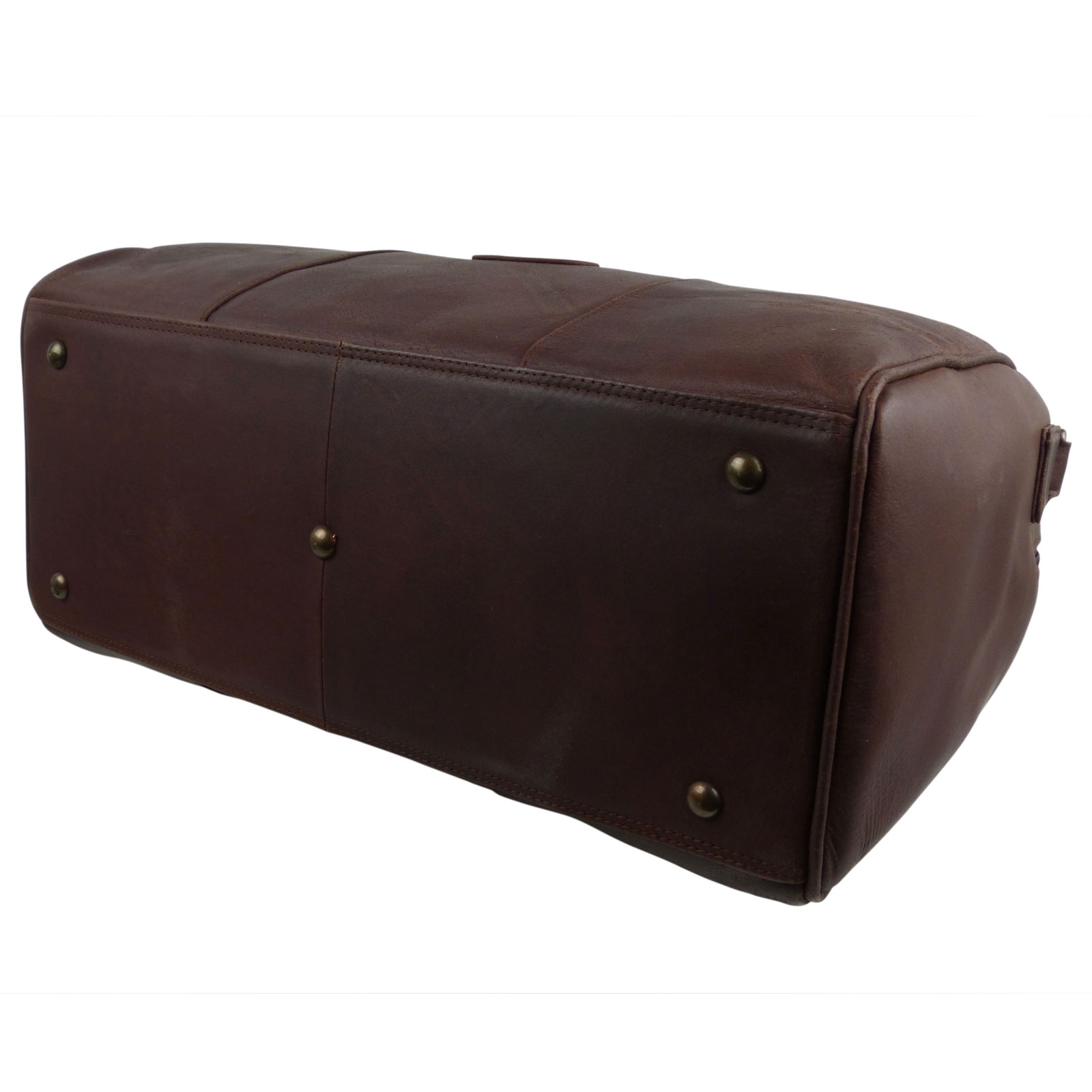 Mens Leather Weekender Holdall by Rowallan Travel Overnight Bag | eBay UK