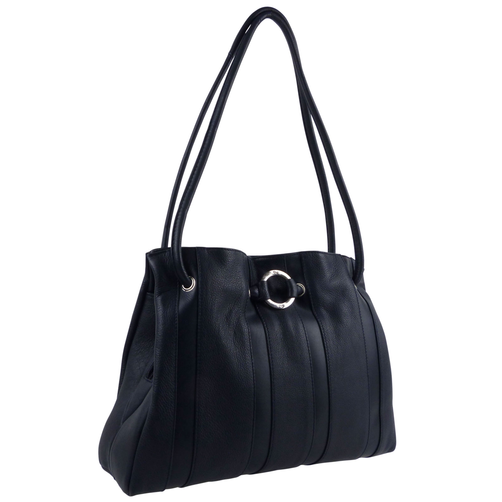 GiGi Leather Ladies 3 Section Shoulder Handbag Juliet Collection | eBay